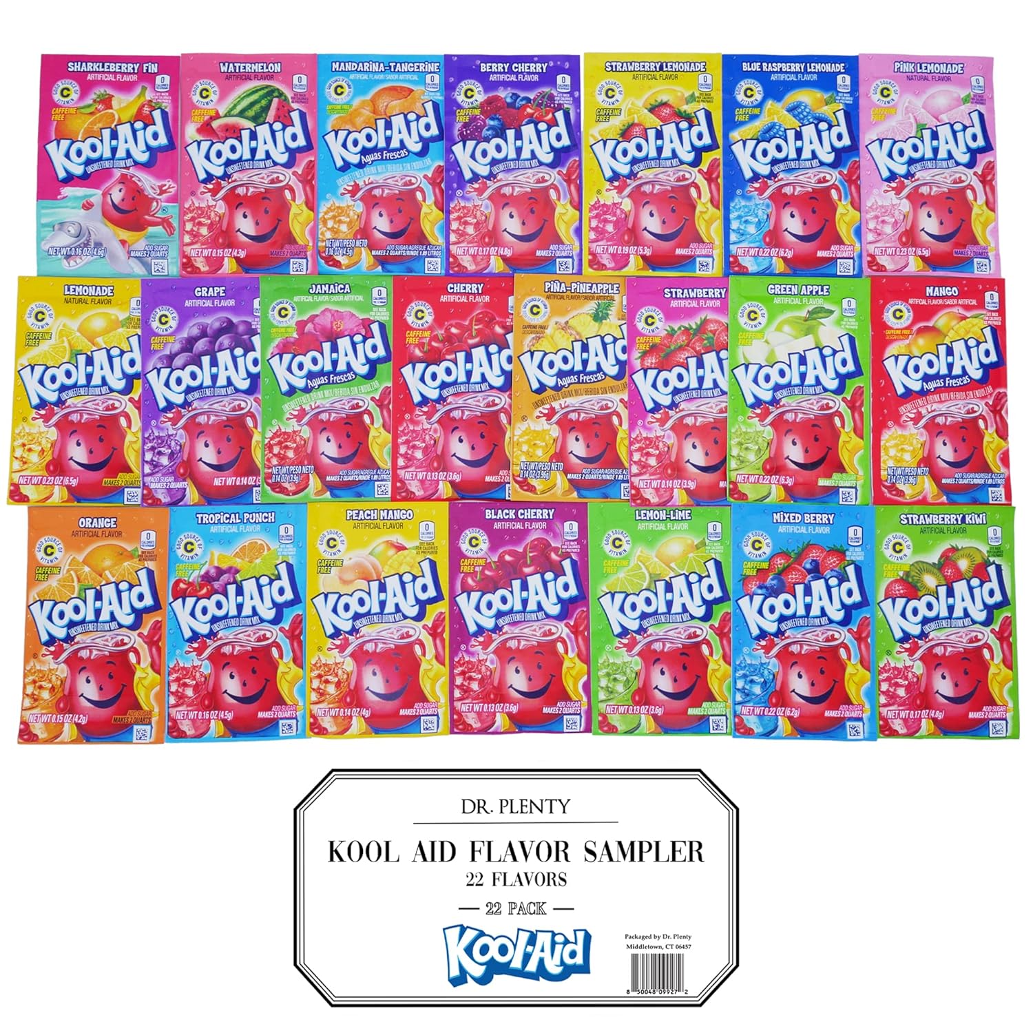 Amazon.com : Kool Aid Packets Supreme Variety (22 Flavors) - Drink Mix ...