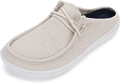 Amazon.com | WHITIN Men's Extra Wide Width Barefoot Slippers Slip-on ...