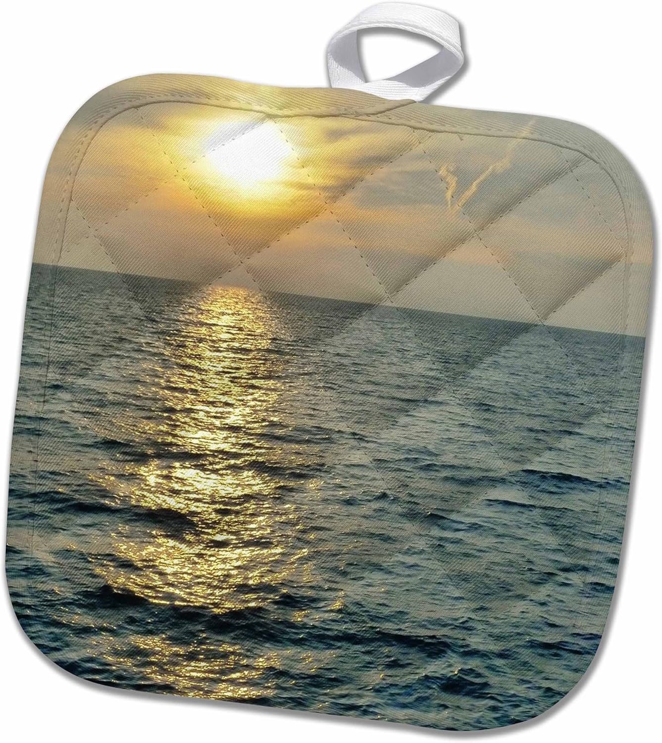 Amazon.com: 3D Rose Silver Reflections Pot Holder, 8" x 8" : Home & Kitchen