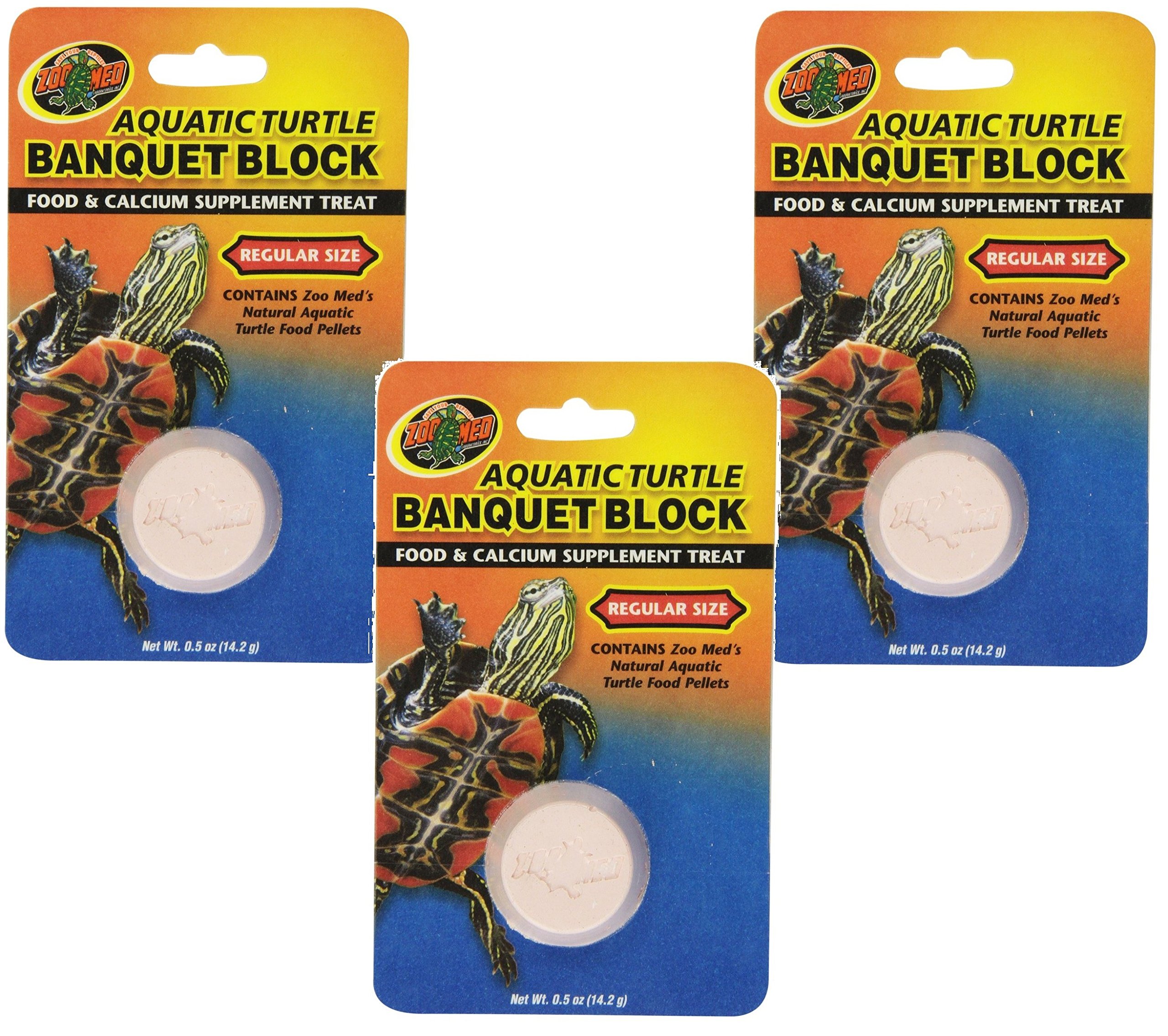 Amazon.com : (3 Pack) Zoo Med Aquatic Turtle Banquet Blocks : Pet Supplies