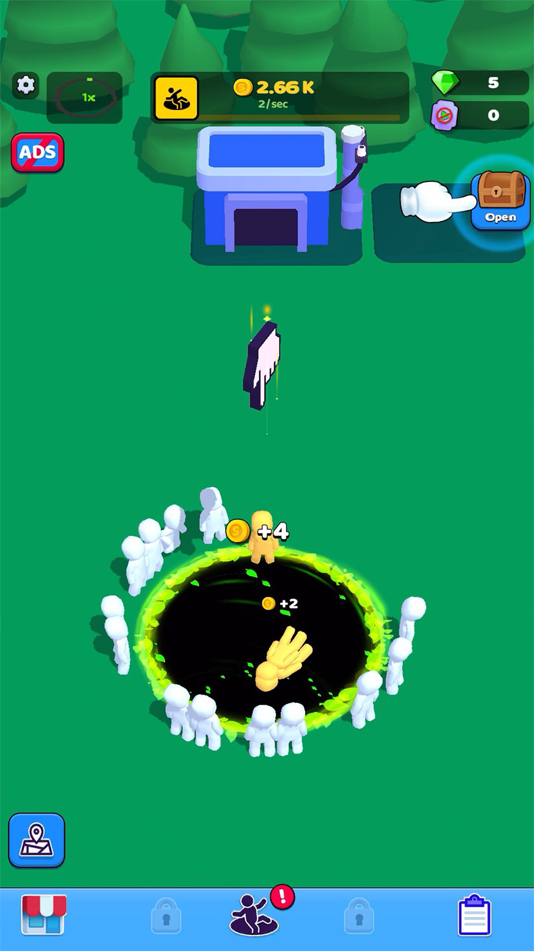 Crowd eater: Idle black hole. Destroying crowd simulator - App on the ...