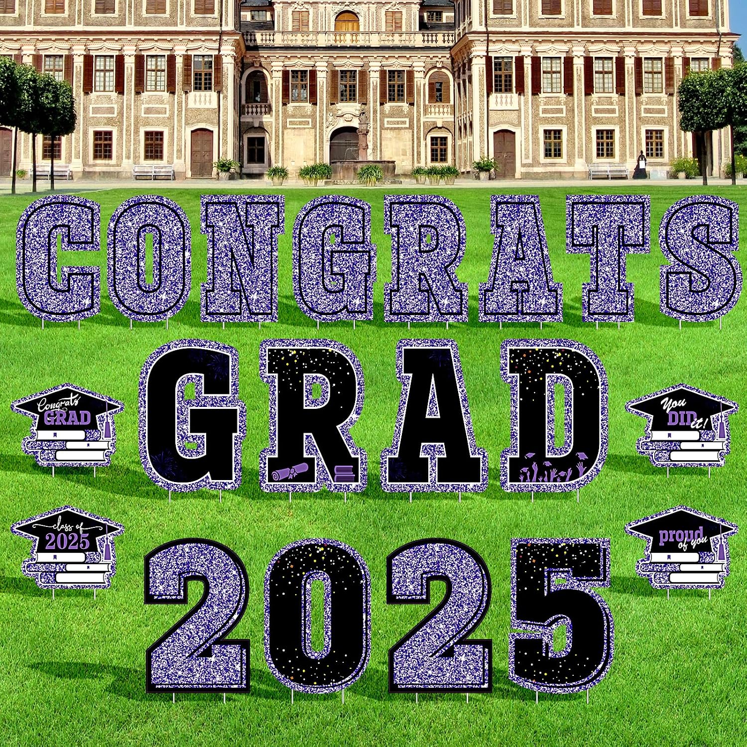 Amazon.com : Graduation Decorations 2025 Yard Signs – 20PCS Large ...