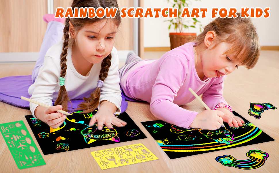 Watch Rainbow Scratch Paper Sets on Amazon Live