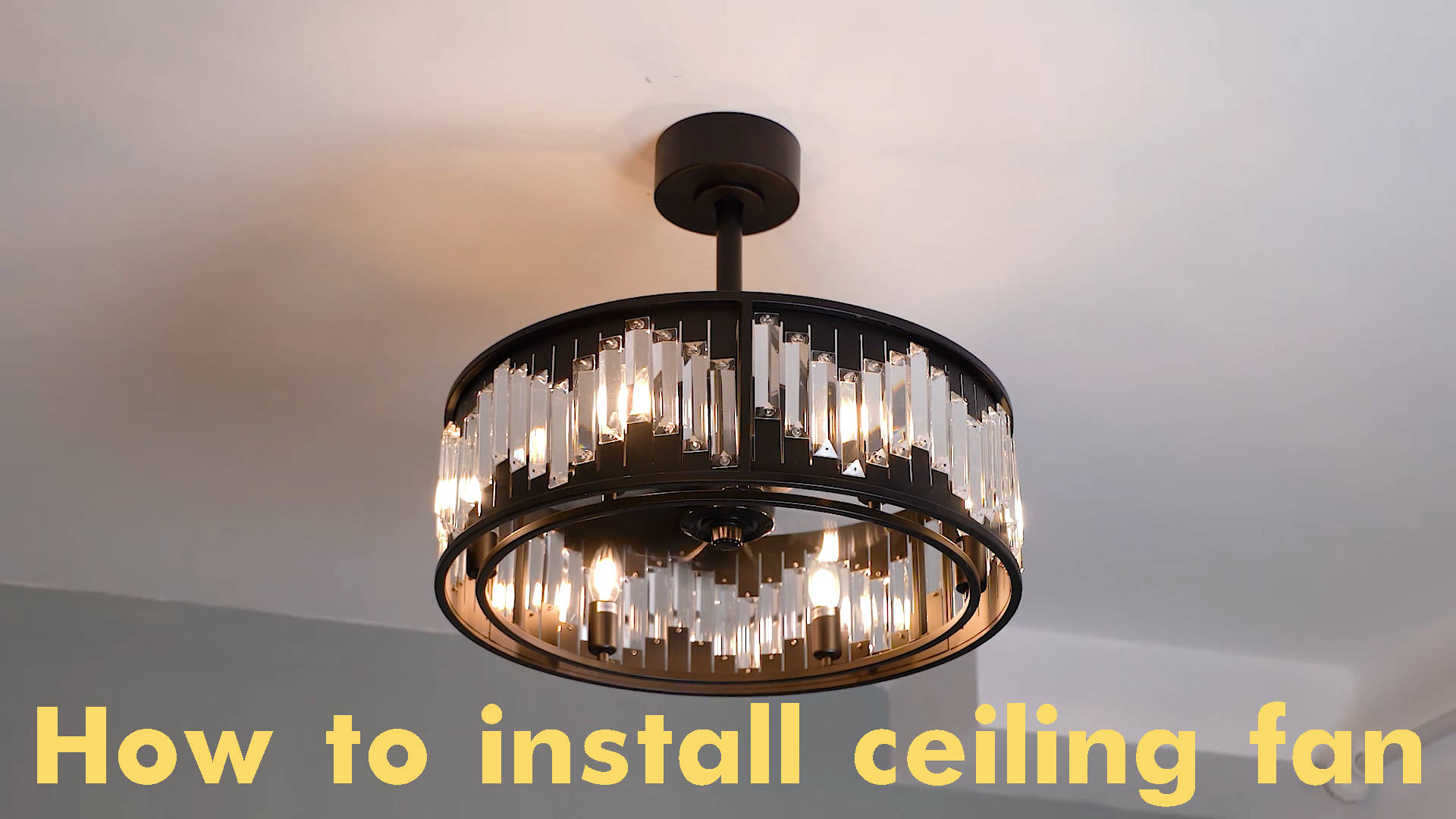Watch How to install a crystal ceiling fan on Amazon Live