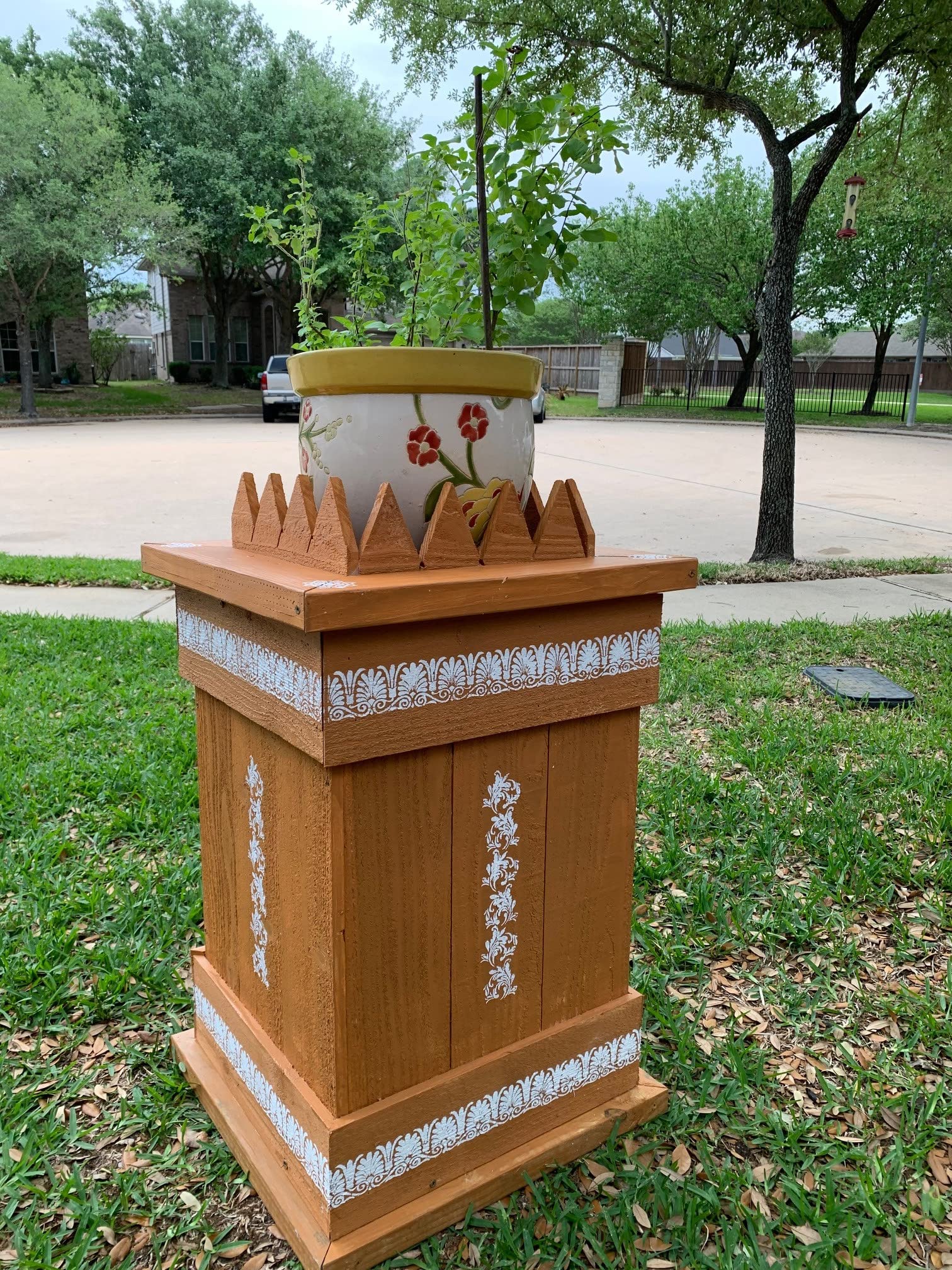 Amazon.com: Handmade Wooden/Gardening/Tulasi Vrindavana/Brindavan/Tulsi ...