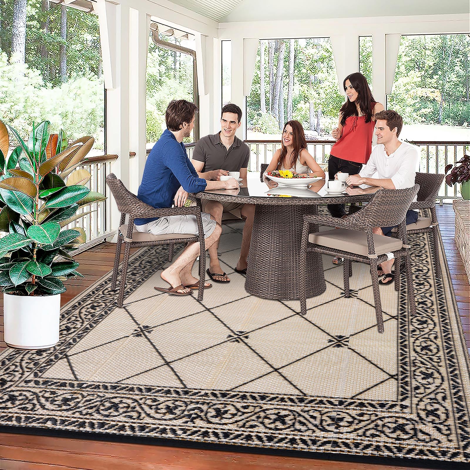 Costco Outdoor Rugs For Patios Ravenna Indoor/Outdoor Rug, Monte