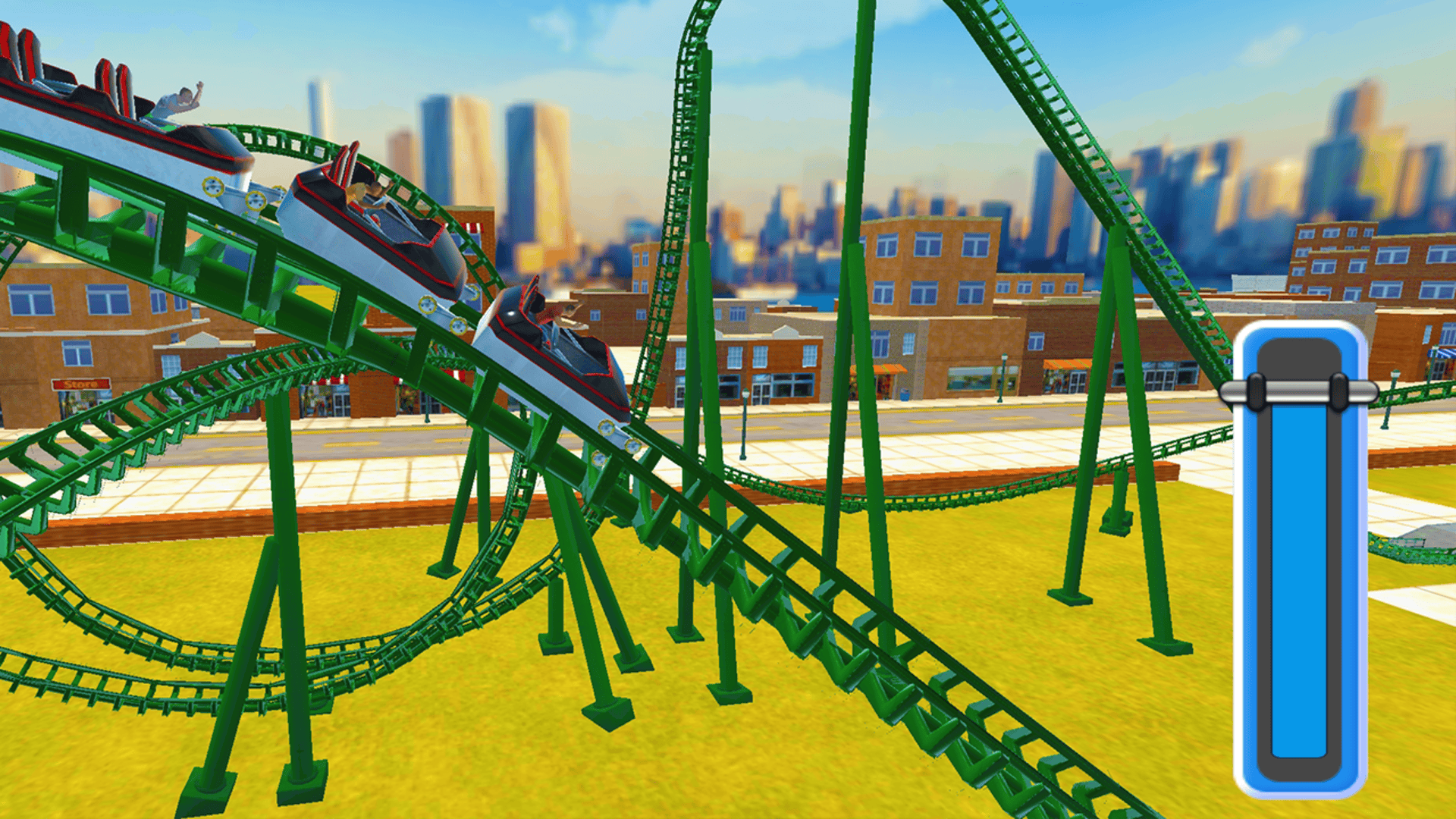 Roller Coaster Riding Games For Kids - Wonder Theme Park Ride Rush 3D ...