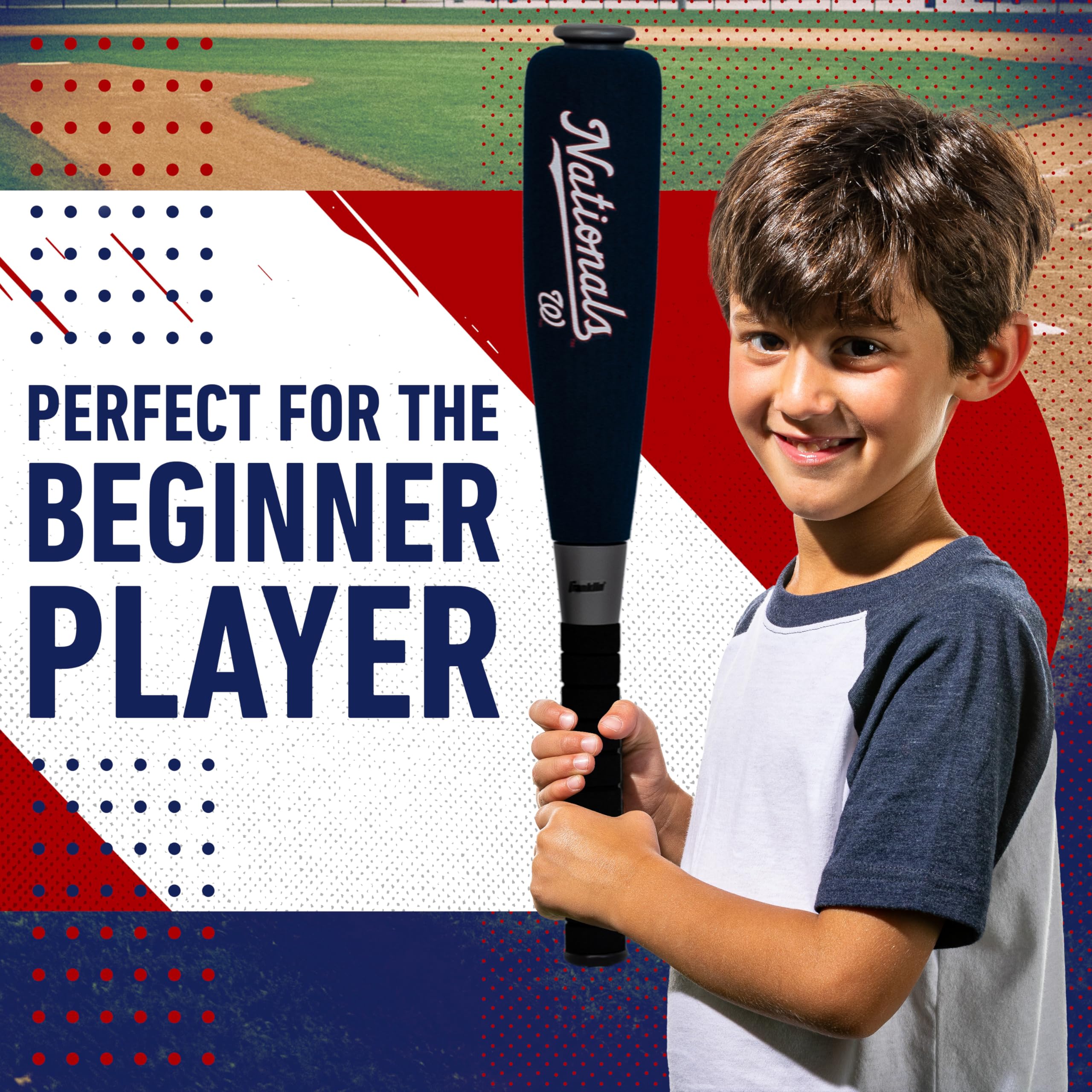 Snapklik.com : Franklin Sports Washington Nationals Foam Bat & Ball Set
