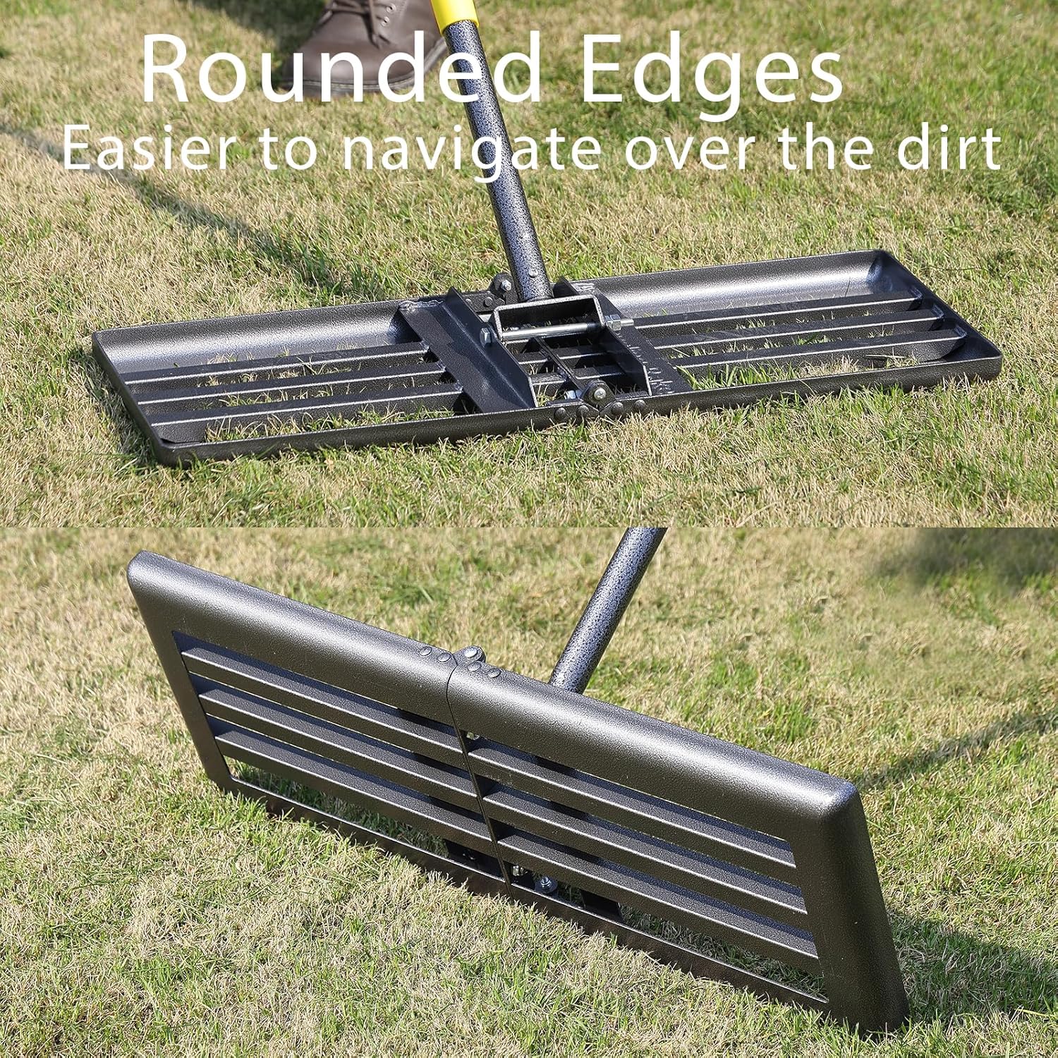 Lawn Leveling Rake, Heavy Duty Levelawn Tool for Garden Level Soil or ...