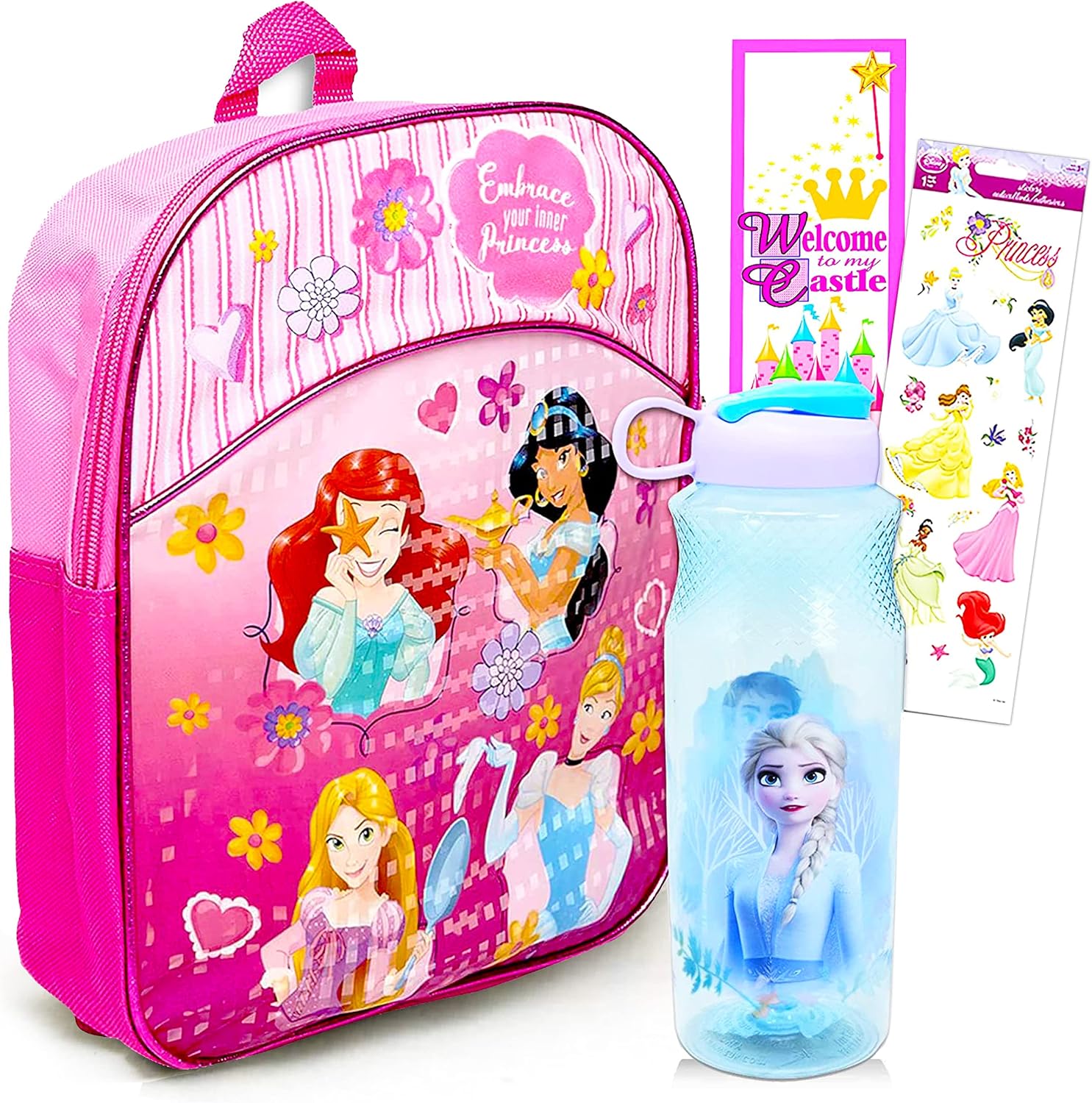 Amazon.com | Disney Princess Backpack for Girls Bundle ~ Premium 11 ...