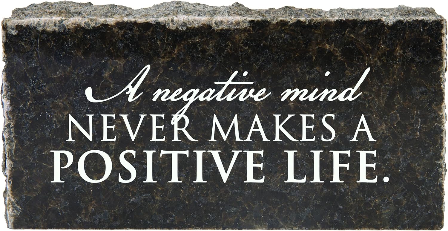 Amazon.com: Carpentree Negative Mind Granite Plaque 6x3, Multi : Home ...