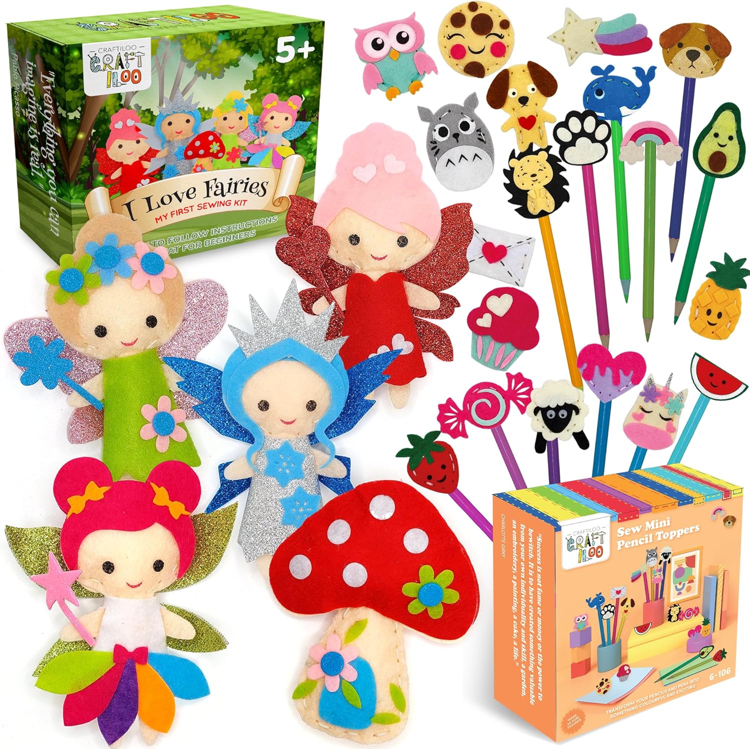 Amazon.com: Fairy Sewing Kits for Little Girls for Children Beginners ...