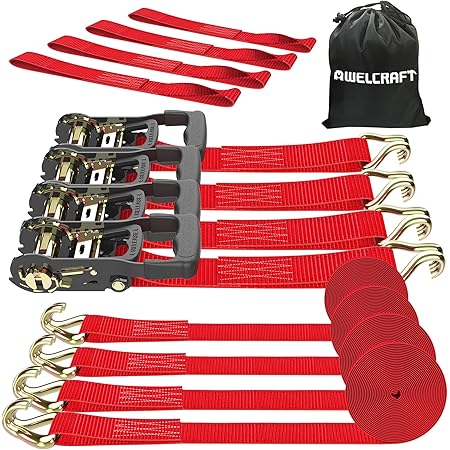 Amazon.com: Rocket Straps Ratchet Straps - Premium Heavy Duty Ratchet ...