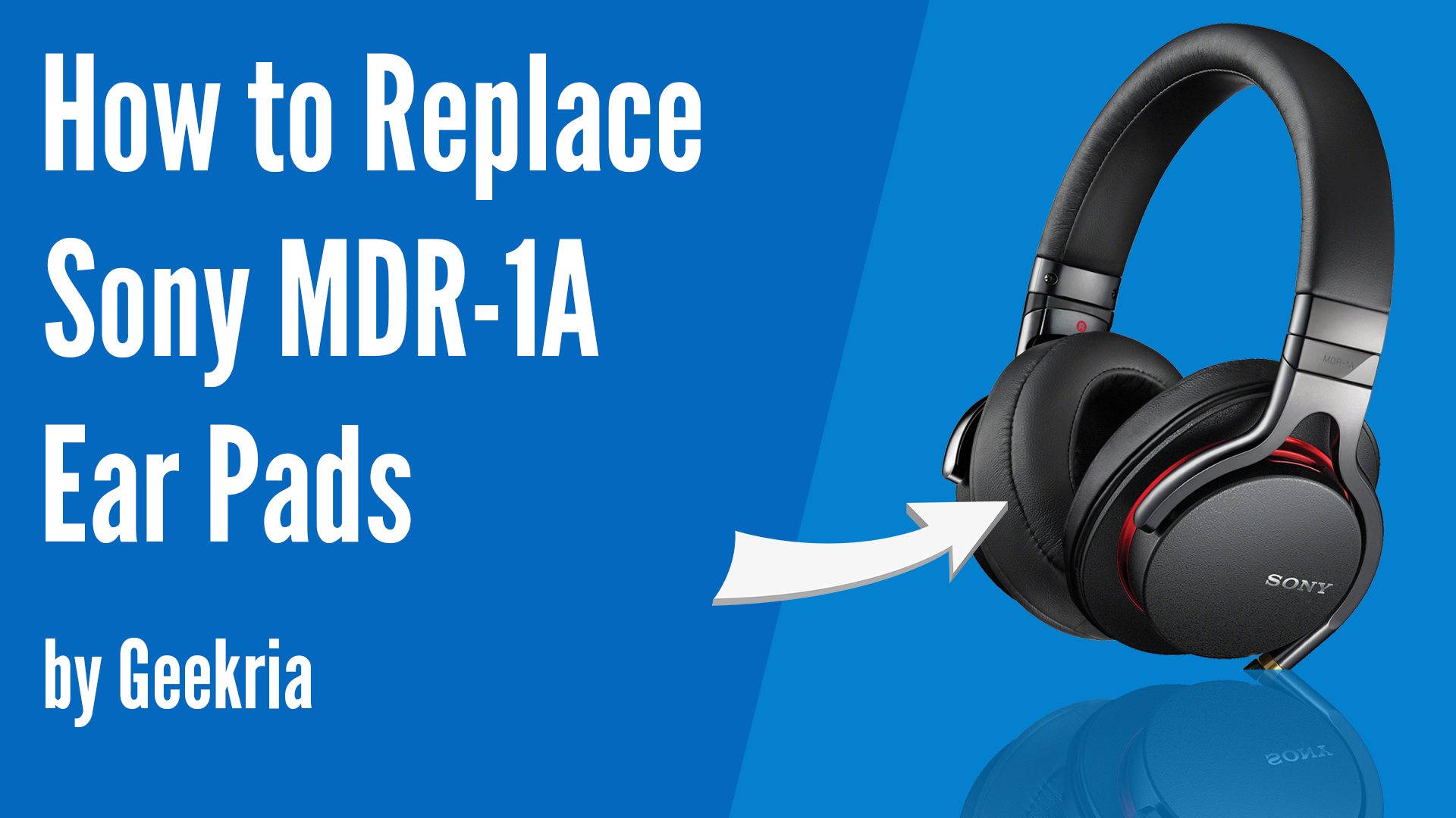 Watch How to Replace Sony MDR-1A Headphone Ear Pads on Amazon Live