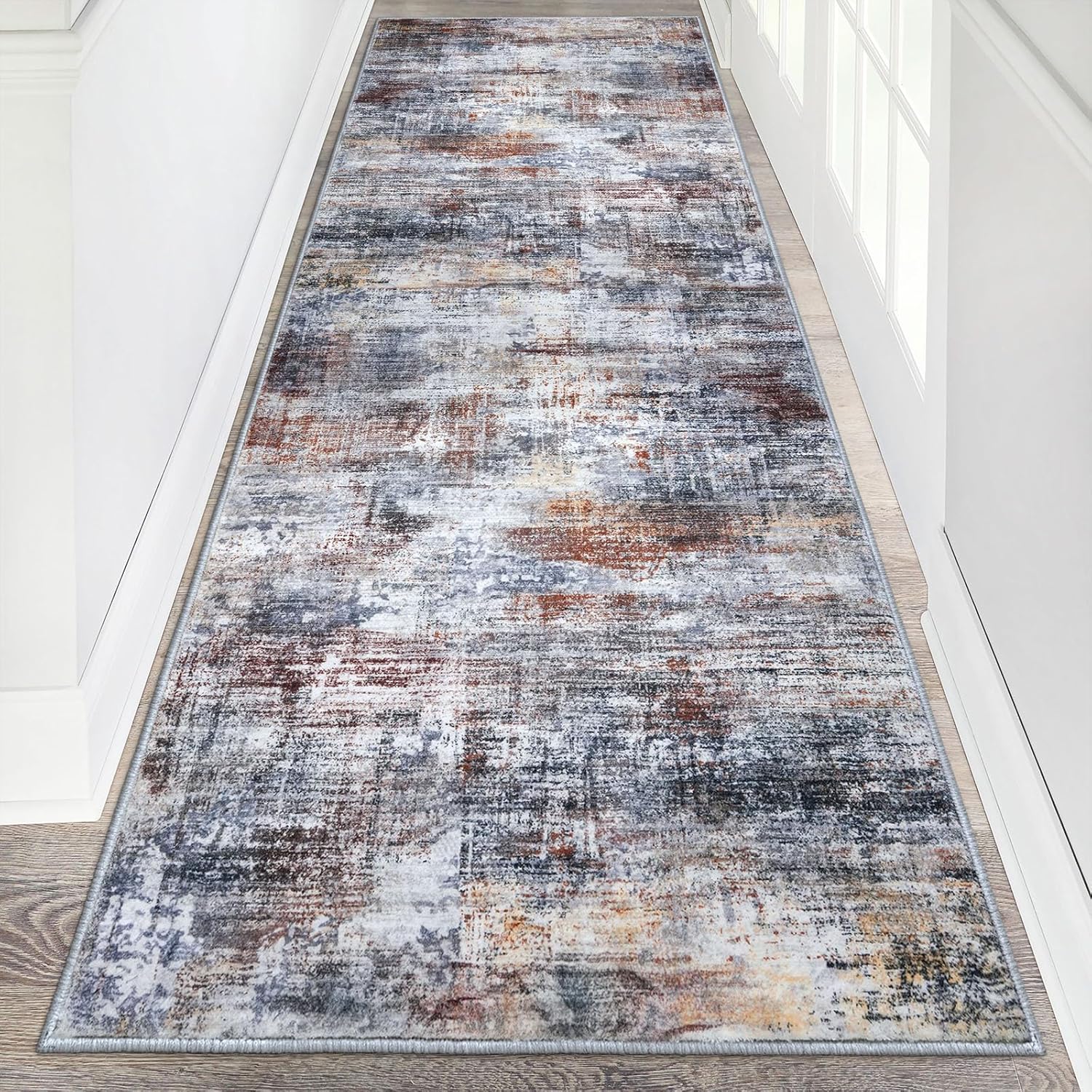 Amazon.com: IOHOUZE Abstract Runner Rug 3x8 Ft Washable Runners for ...