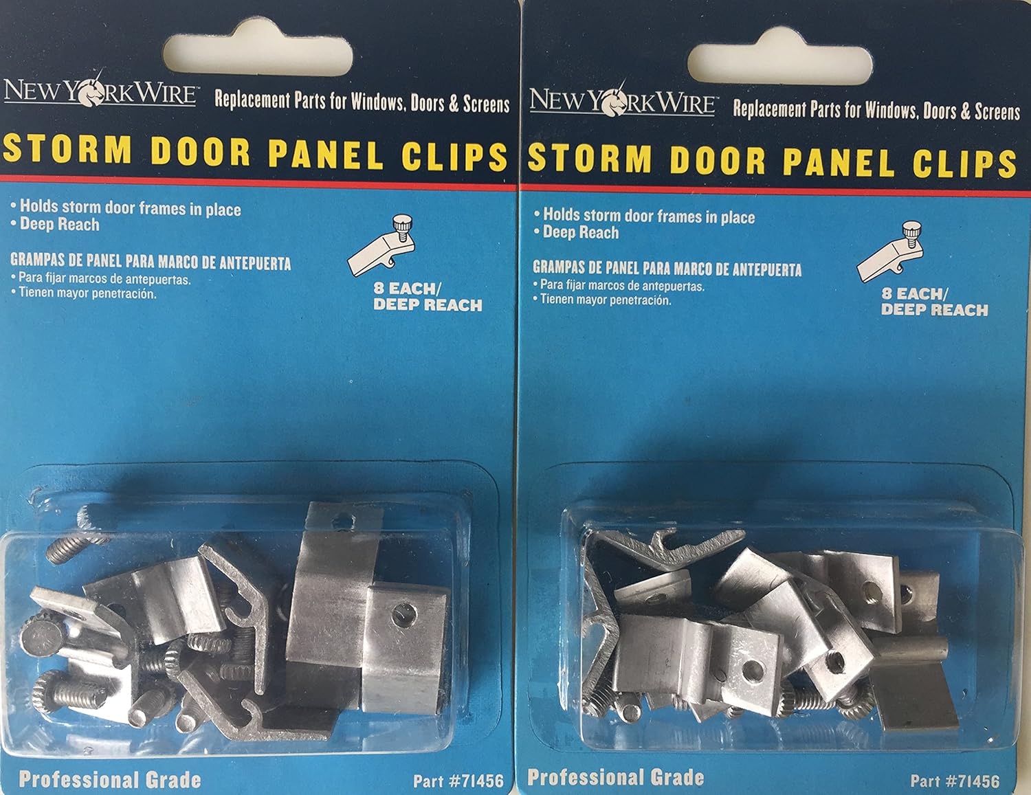 16 Storm Door Panel Clips Deep Reach 71456 Professional Grade - Amazon.com
