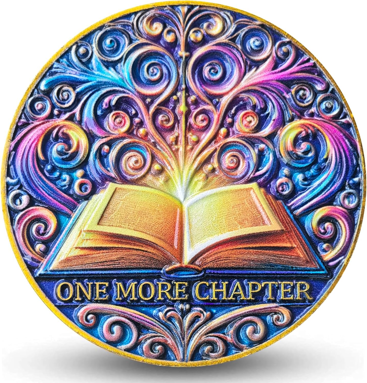 Amazon.com: One More Chapter & Go to Bed Decision Coin - Inspirational ...