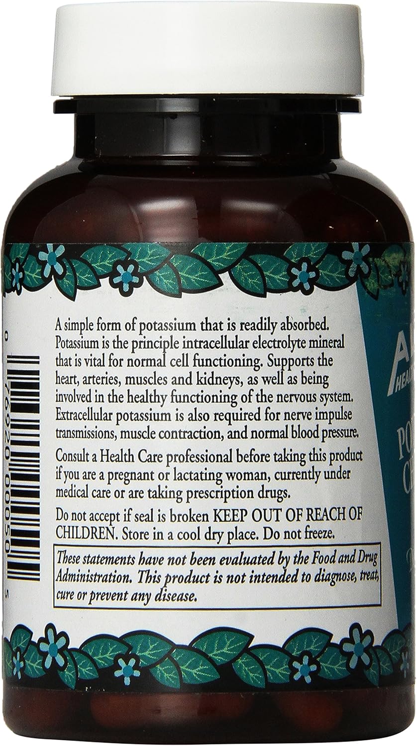 Alta Productos de salud Cloruro de potasio Plus sílice100Cápsulas ...
