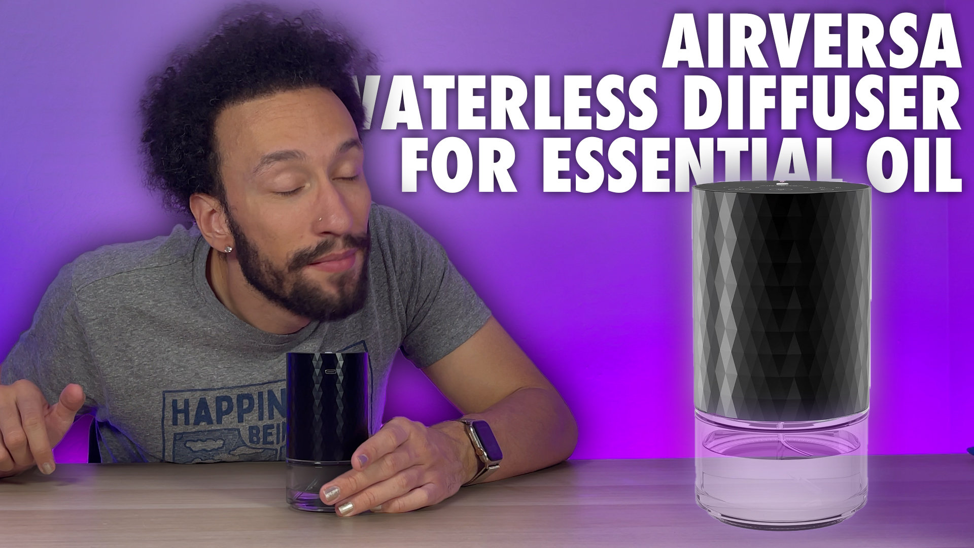 Watch Airversa Waterless Diffuser for Essential Oil on Amazon Live