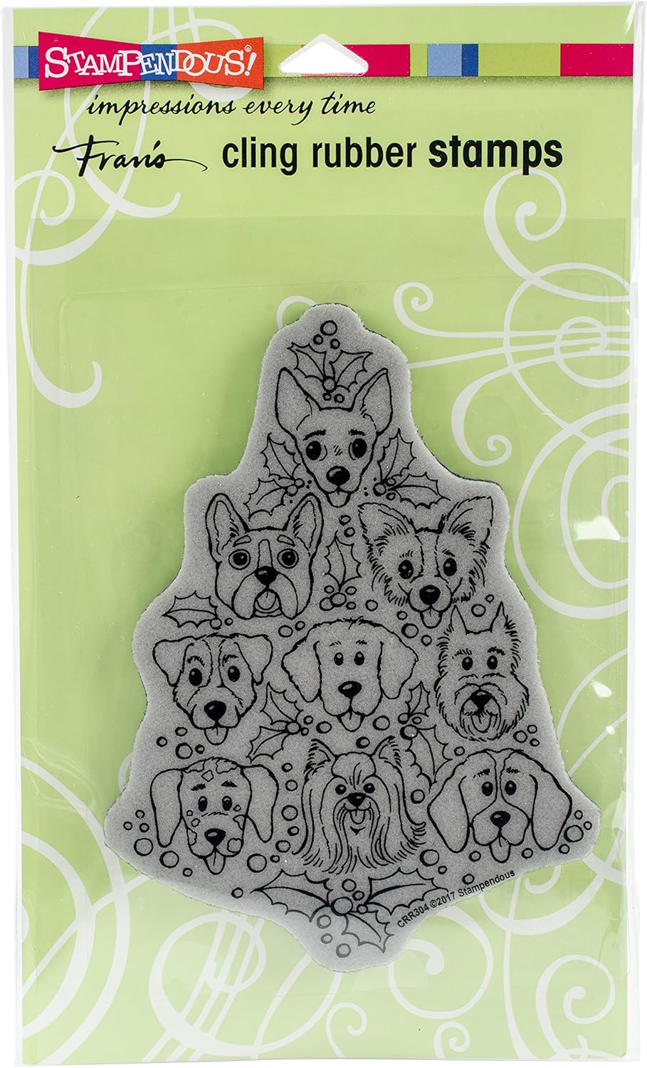 Amazon.com: Stampendous Dog Tree Cling Rubber Stamp : Arts, Crafts & Sewing