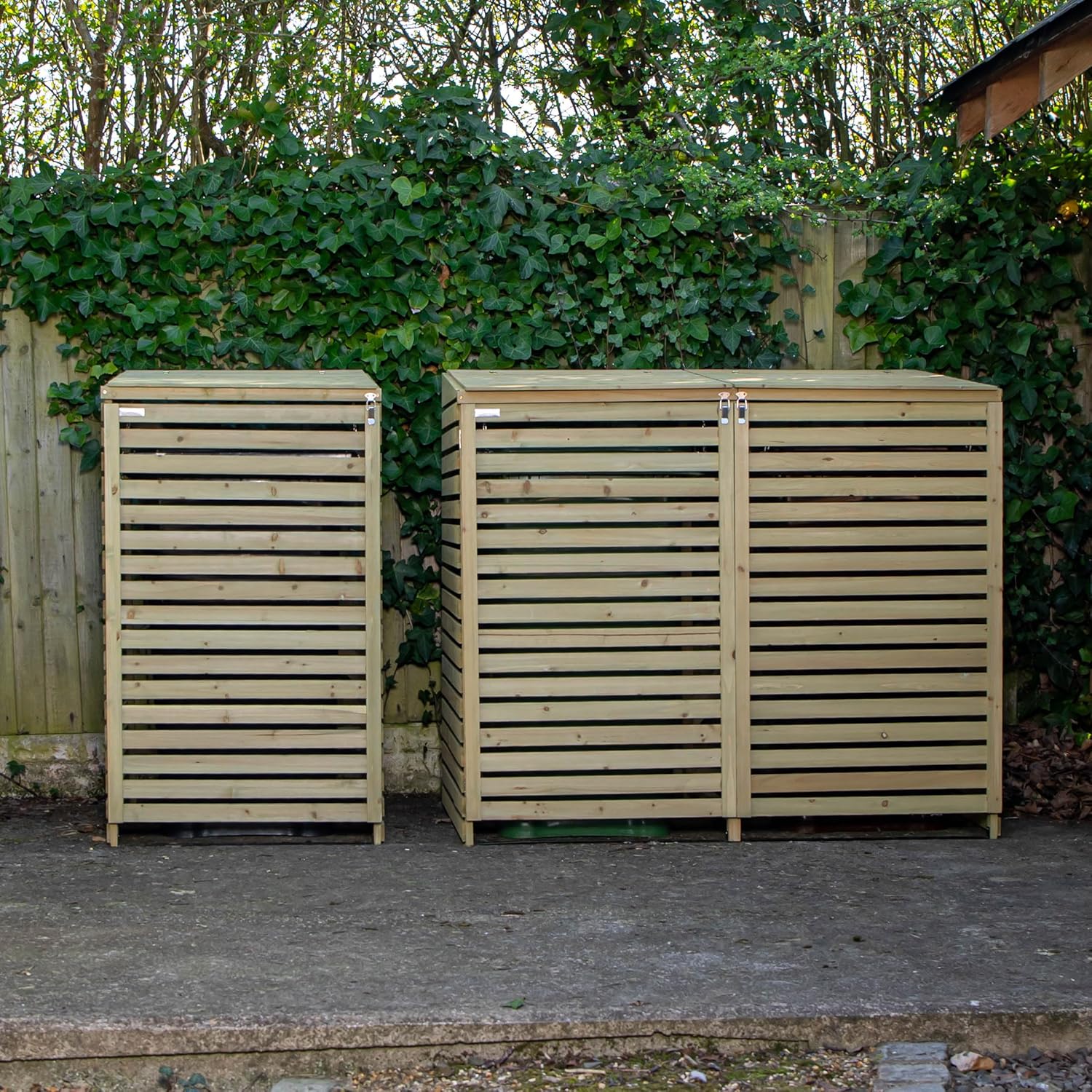 Samuel ALEXANDER 2.02m x 1.22m Large Wooden Outdoor Garden Triple ...