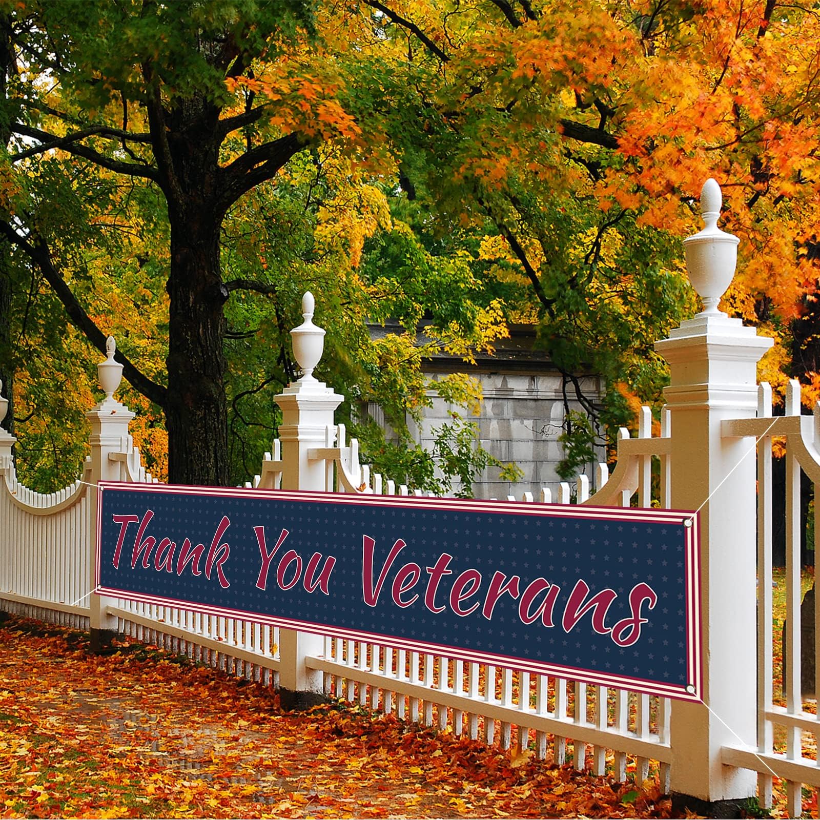 Amazon.com: Veterans Day Banner-Thank You to Our Heroes Decorations ...