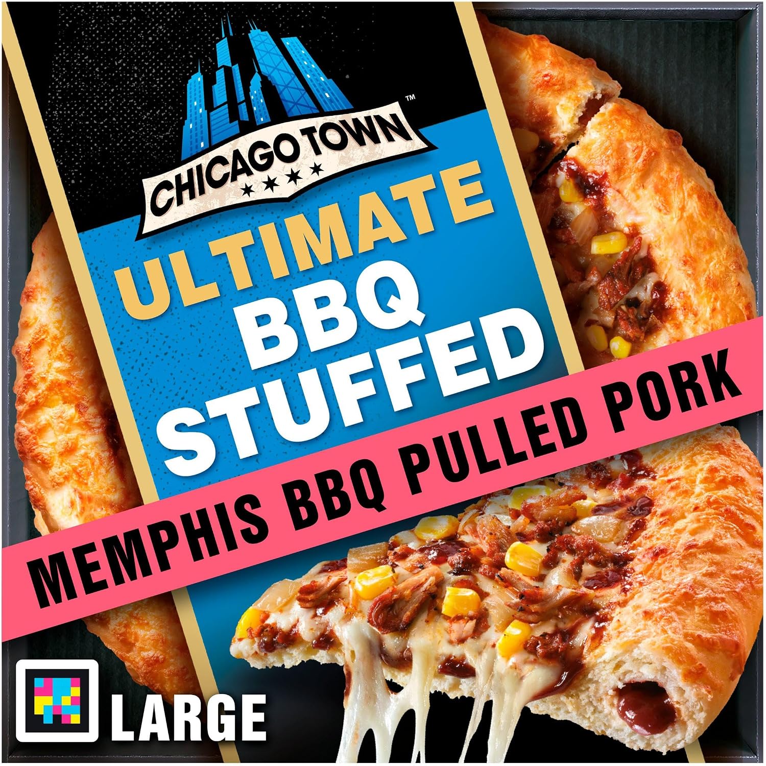 Chicago Town Ultimate Takeaway BBQ Stuffed Crust Memphis Pork 695g ...