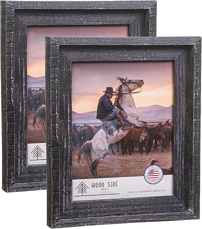 Amazon.com - Rustic Barnwood Picture Frames 8.5x11 - Set of 2 - Natural ...