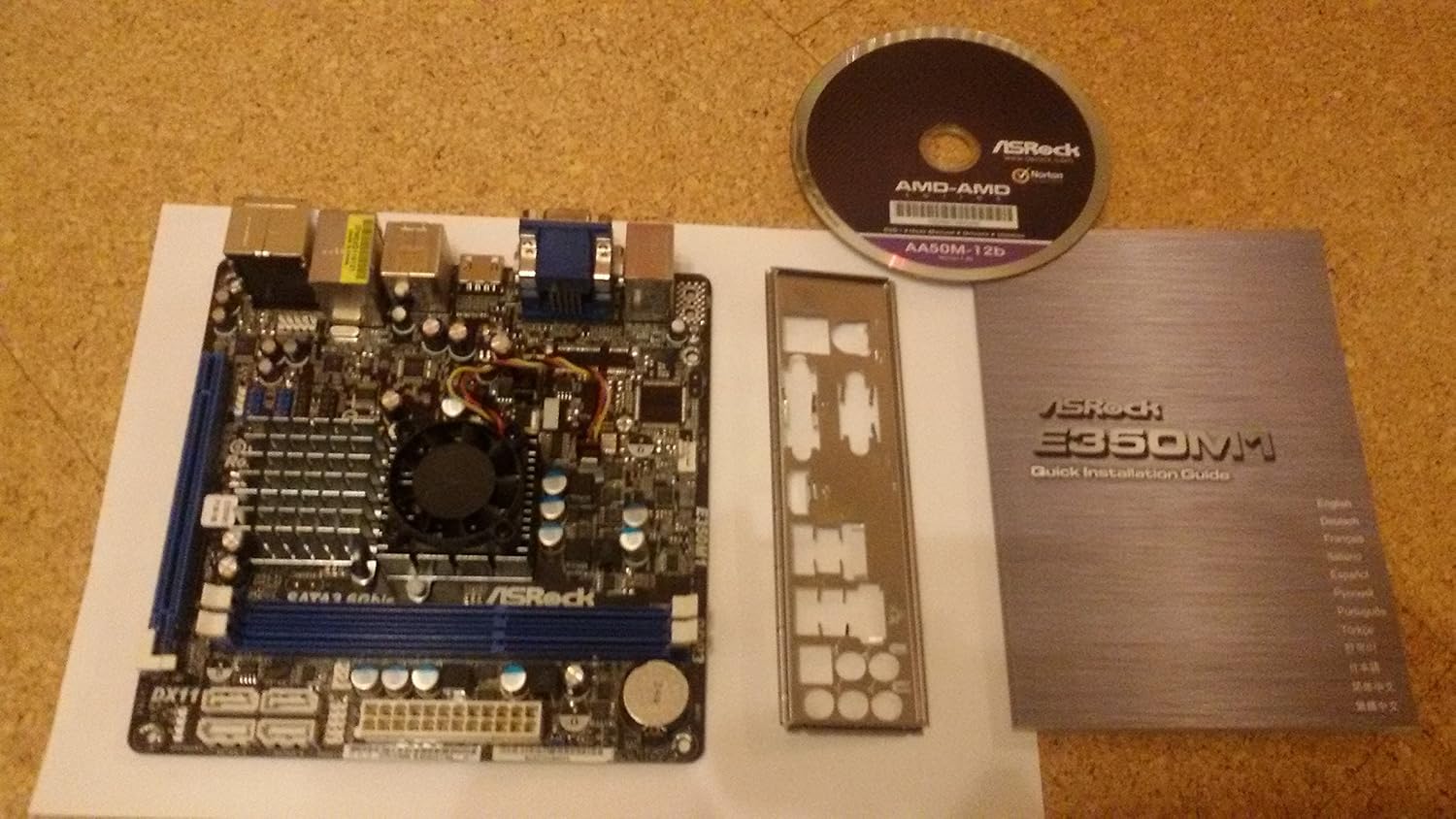 ASRock E350M1 AMD E-350 Dual-Core/AMD A50M/ DDR3/ SATA3/ A&V&GbE/Mini ...