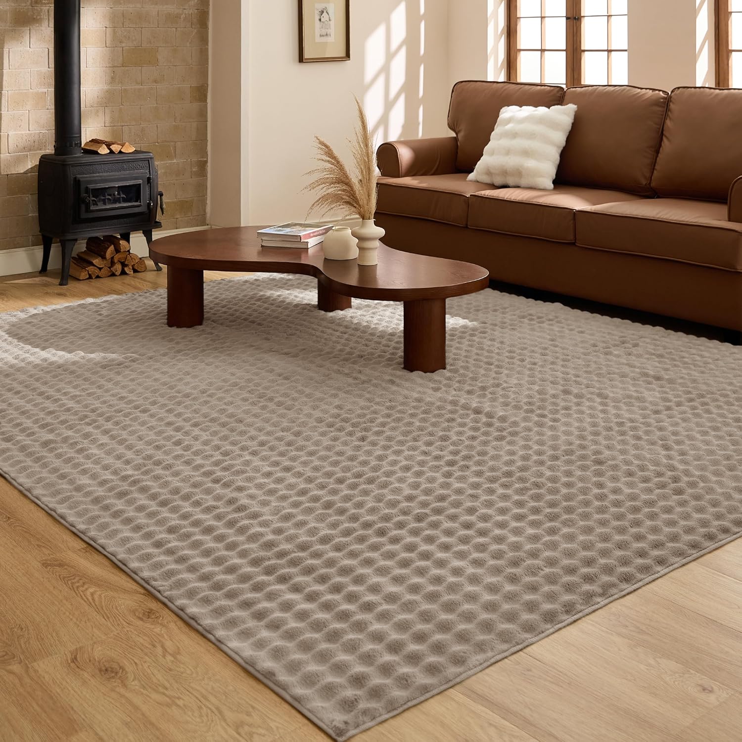 Amazon.com: Bedsure 5x7 Fluffy Area Rugs for Living Room, Machine ...