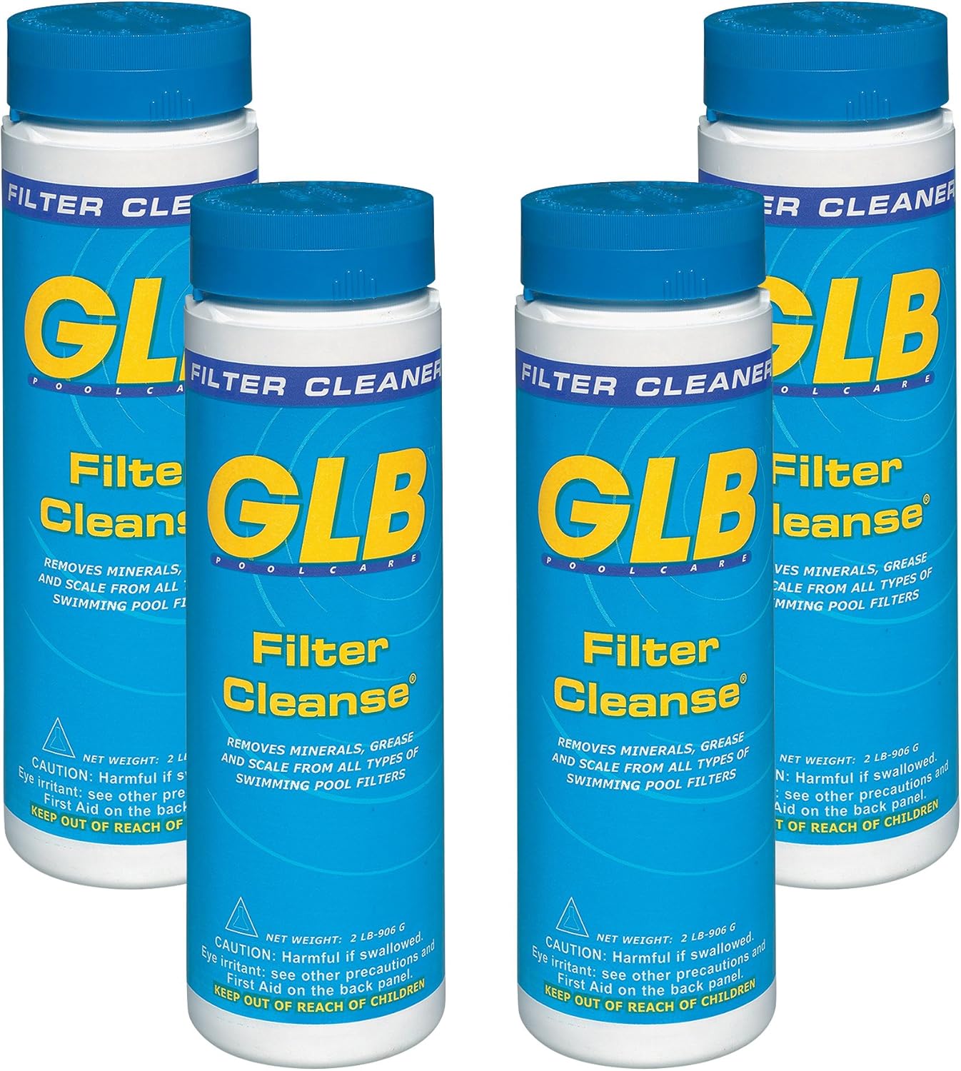 Amazon.com: GLB 71006A-04 Clense Pool Hot Tub Filter Cleaner, 4-Pack ...
