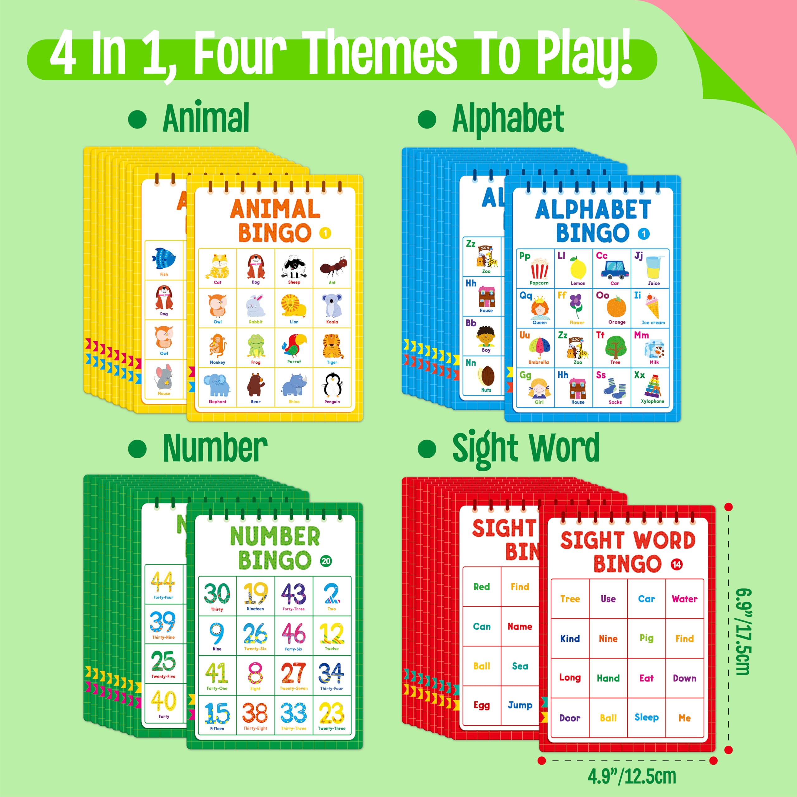 Snapklik.com : Family Bingo Game, Alphabet, Animal, Sight Word & Number ...