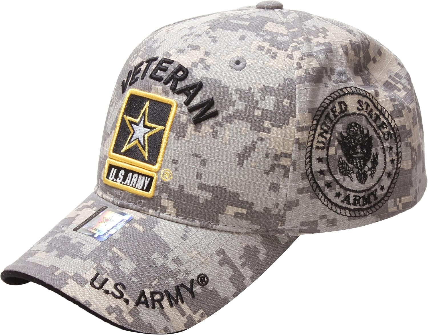 US Army Official License Structured Front Side Back and Visor ...