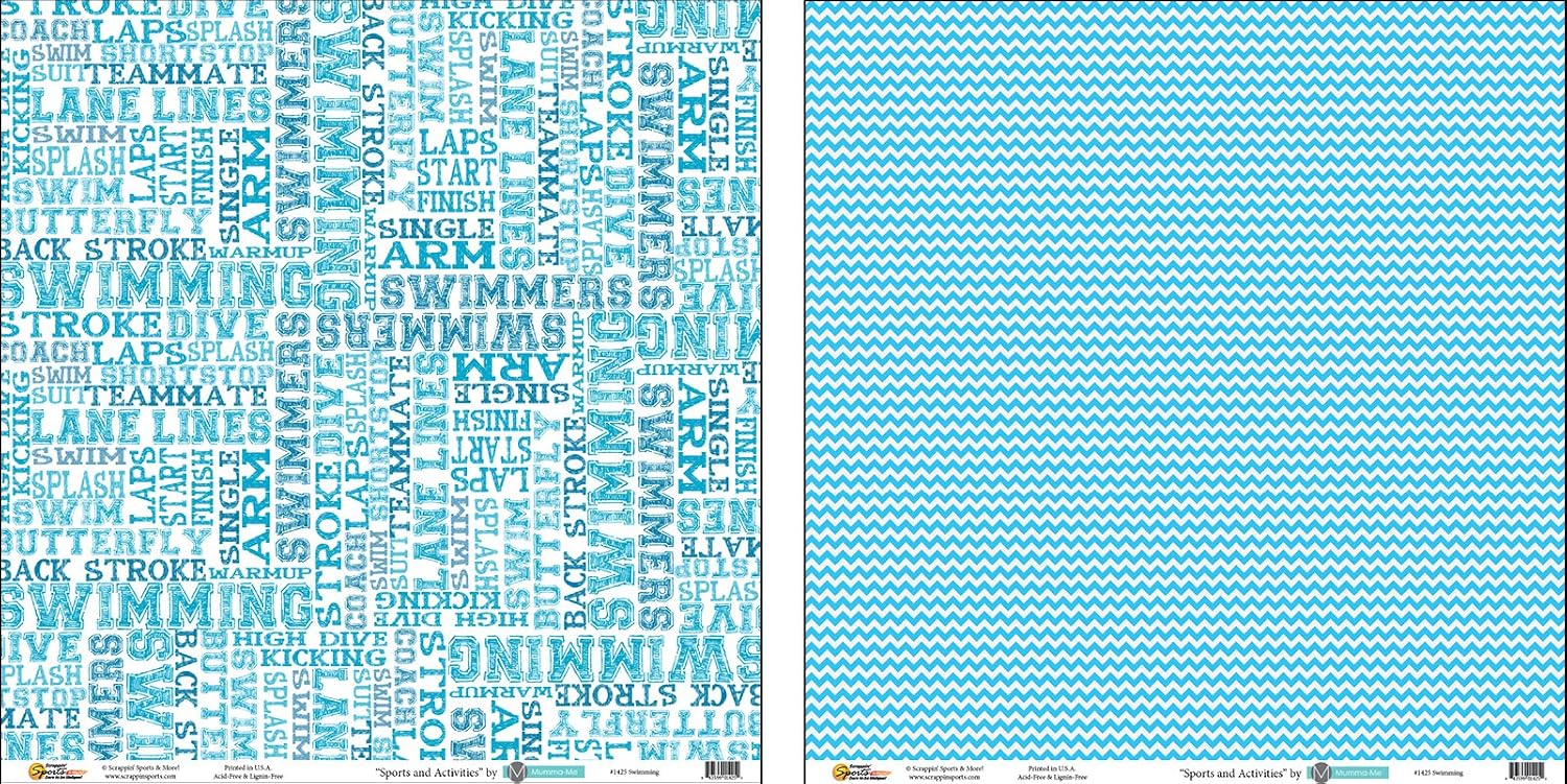Amazon.com: Swimming Scrapbooking Paper