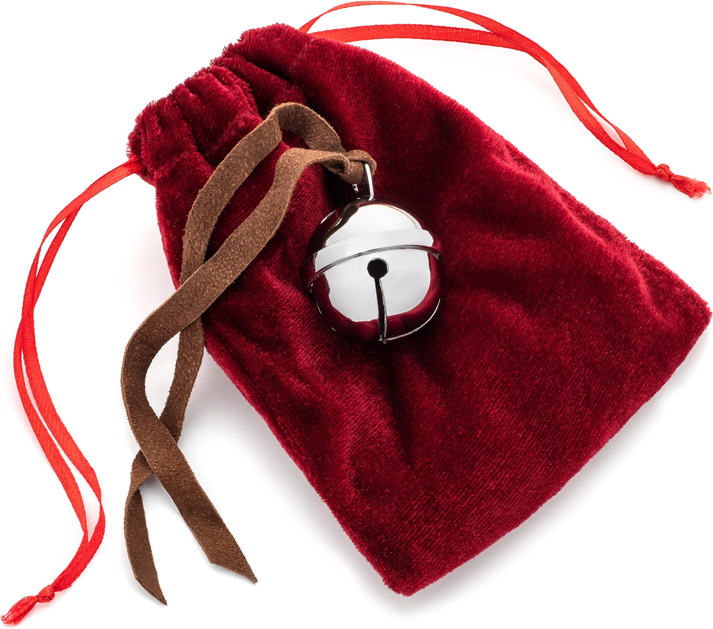 Amazon.com: Poen 2 Sets Polar Sleigh Bell Gift 2 Inch Christmas Believe ...