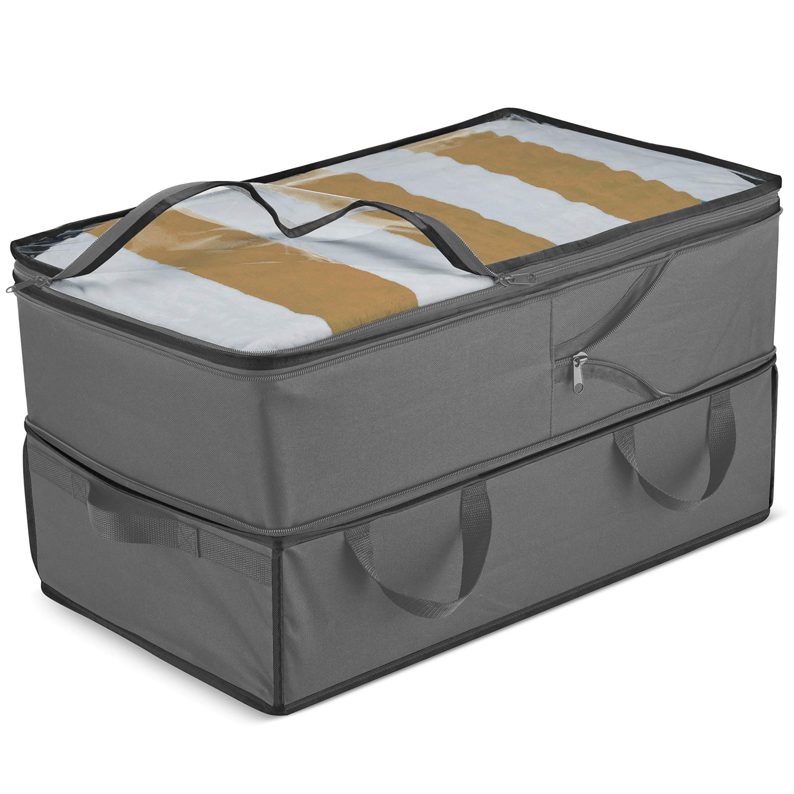 Amazon.com: ZOBER Expandable Clothes Storage Bags [70L Capacity]- 2 ...