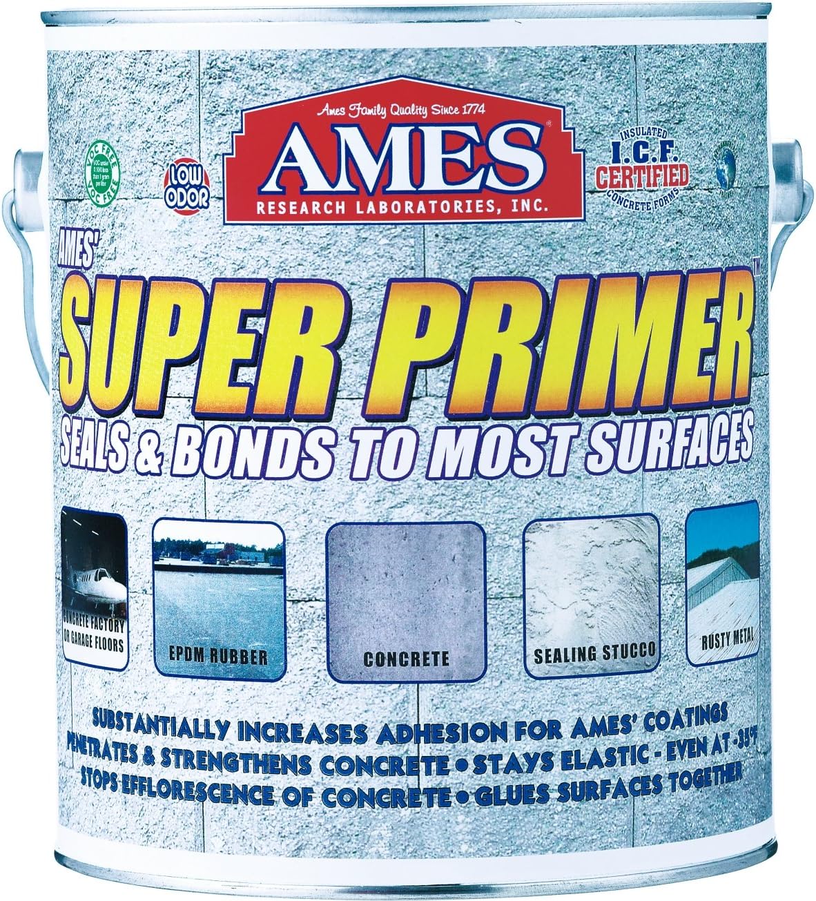 AMES Flat Clear Bonding Primer for Concrete/Masonry 1 Gal. - House ...