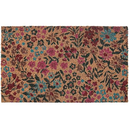 Amazon.com: Juvale Floral Spring Coir Door Mat for Front Door, Entryway ...