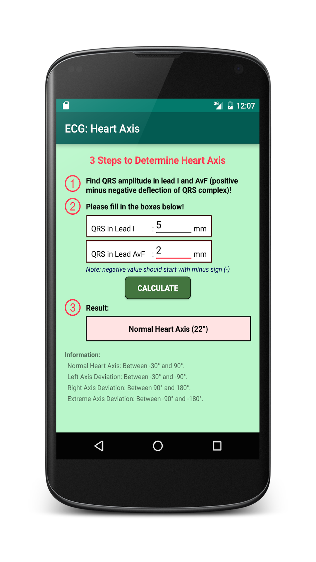 ECG: Heart Axis - App on Amazon Appstore