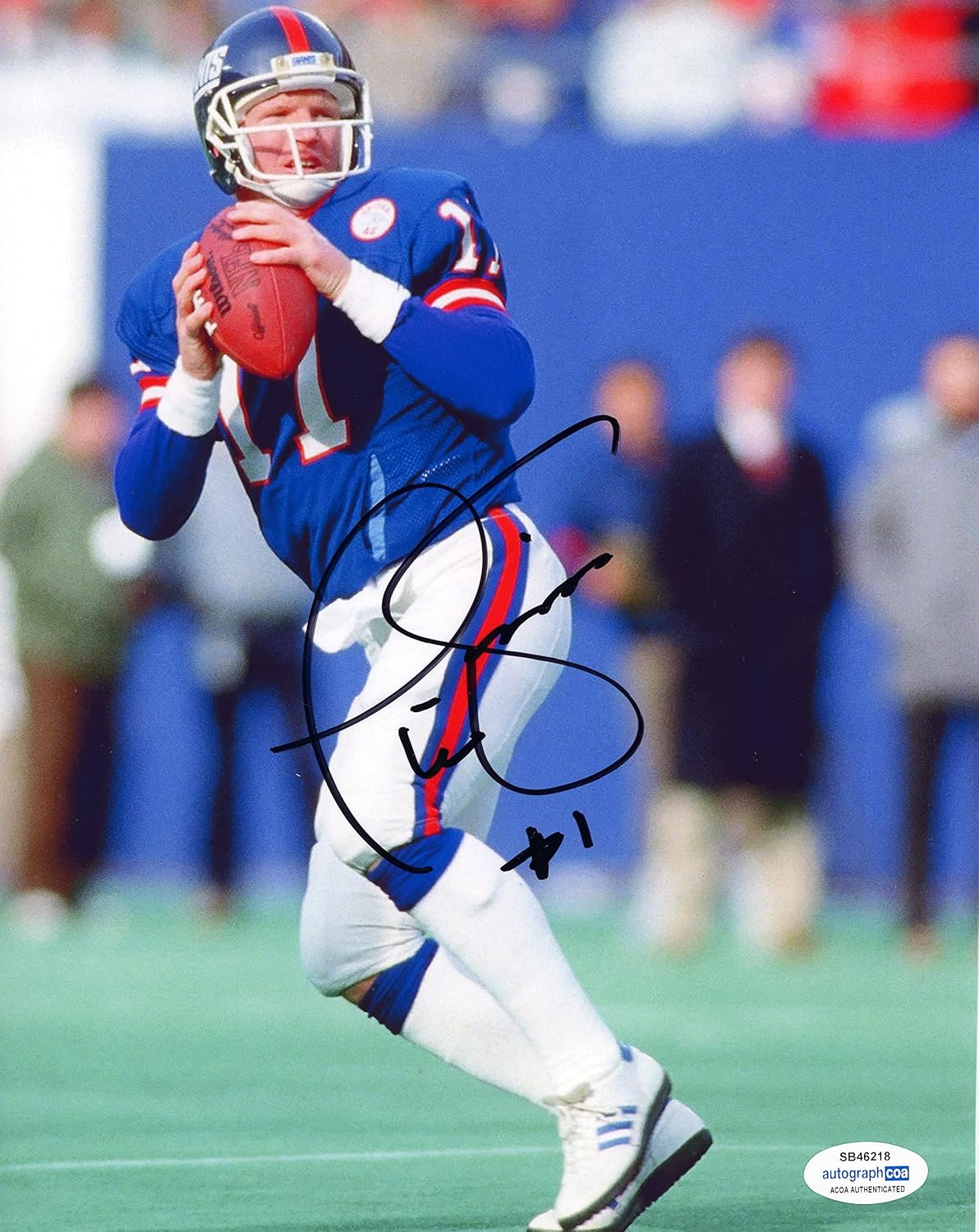 Phil Simms AUTOGRAPH Signed New York Giants 8x10 Photo ACOA at Amazon's ...