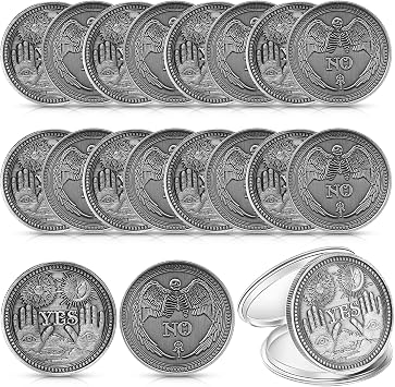 Amazon.com: Sureio 20 Pcs Yes No Challenge Coin Decision Maker Lucky ...