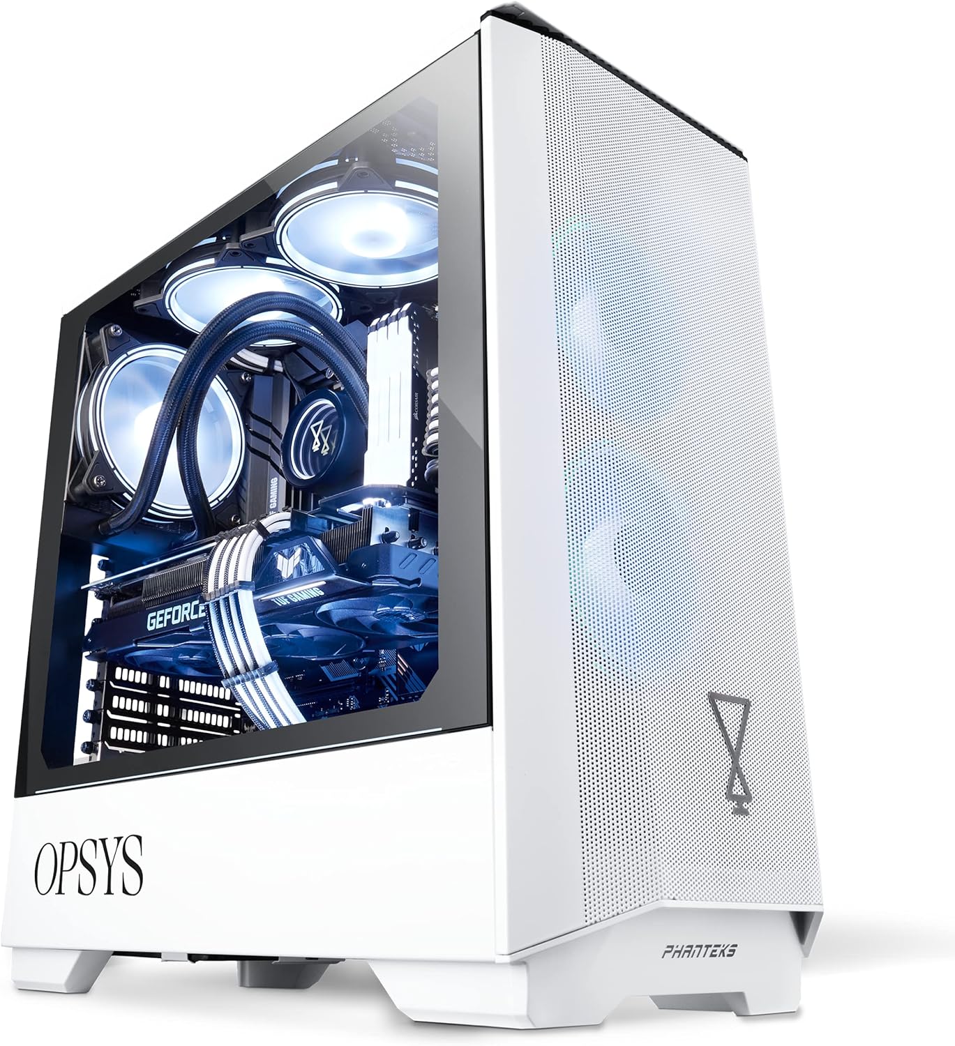 OPSYS Omnia Lite-V1 White Gaming PC Computer (Intel i5-10400F, Geforce ...