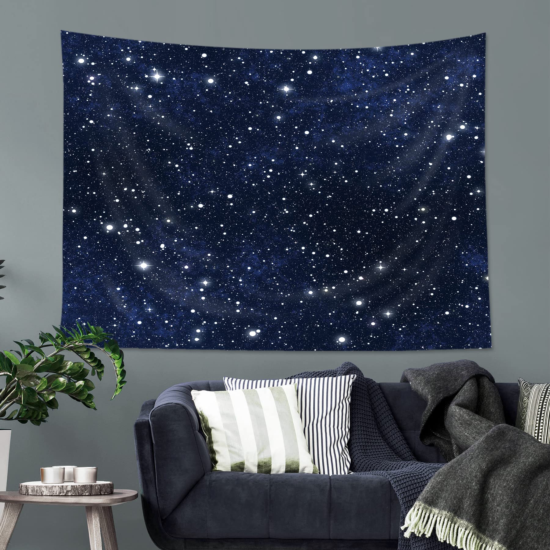 Amazon.com: Imirell Night Sky Stars Tapestry 59Wx51H Inch Wall Hanging ...