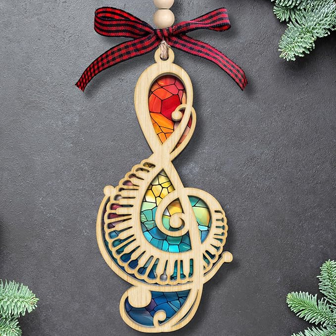 Amazon.com: Music Note Ornament - Music Notes Christmas Ornaments ...