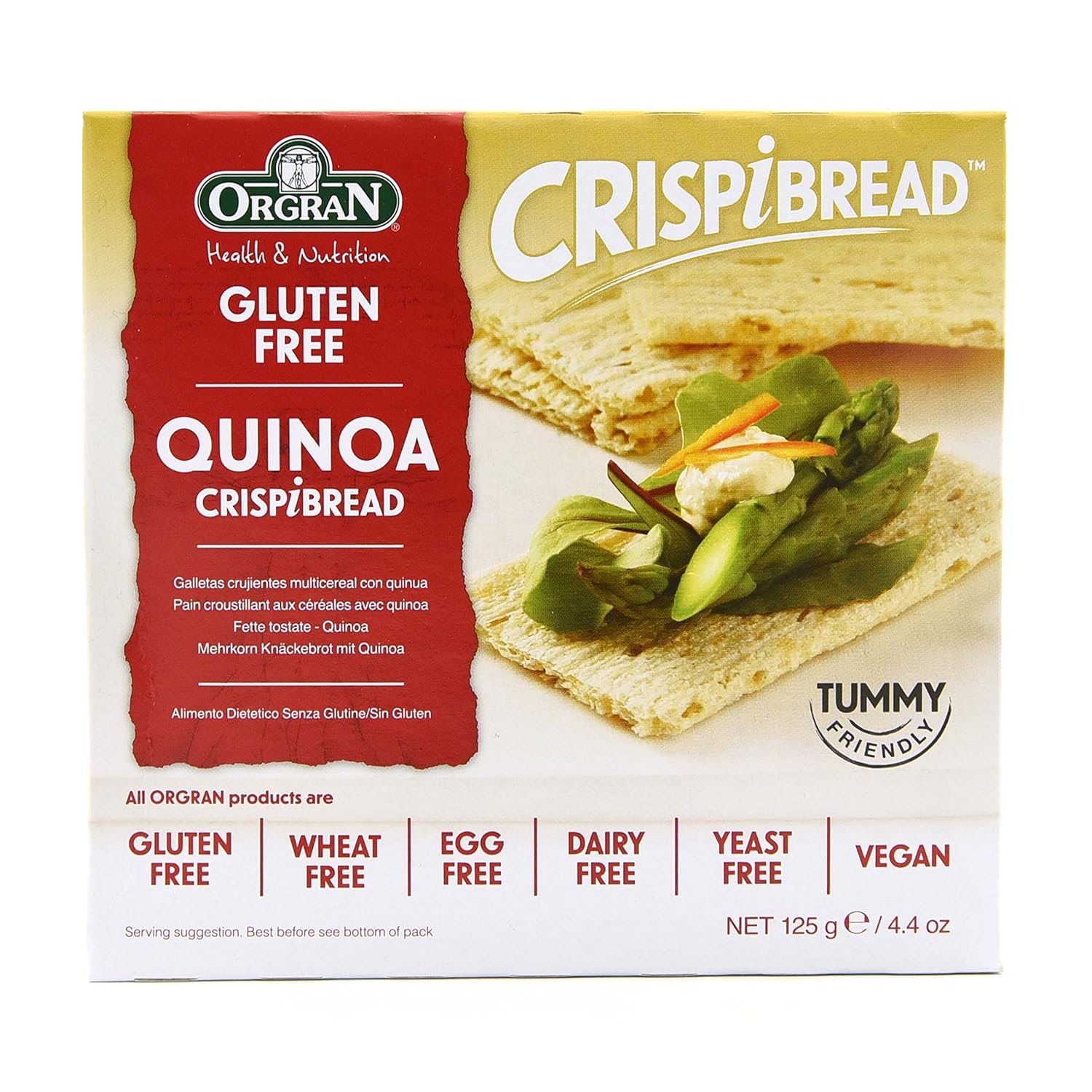 Amazon.com: Orgran Toasted Multigrain Crispibread with Quinoa, 4.4 ...