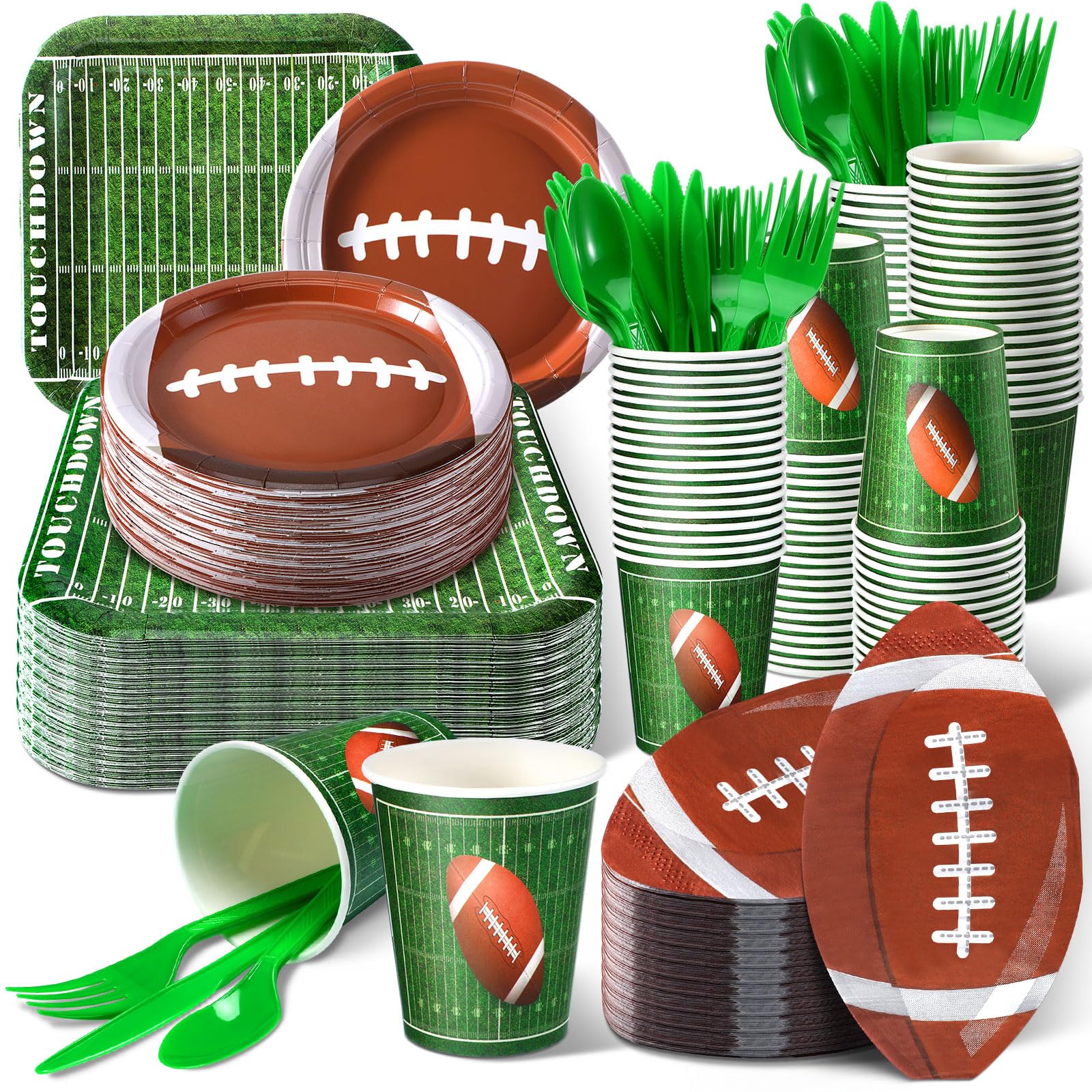 350 Pcs Football Party Decorations Football Birthday Party Supplies ...