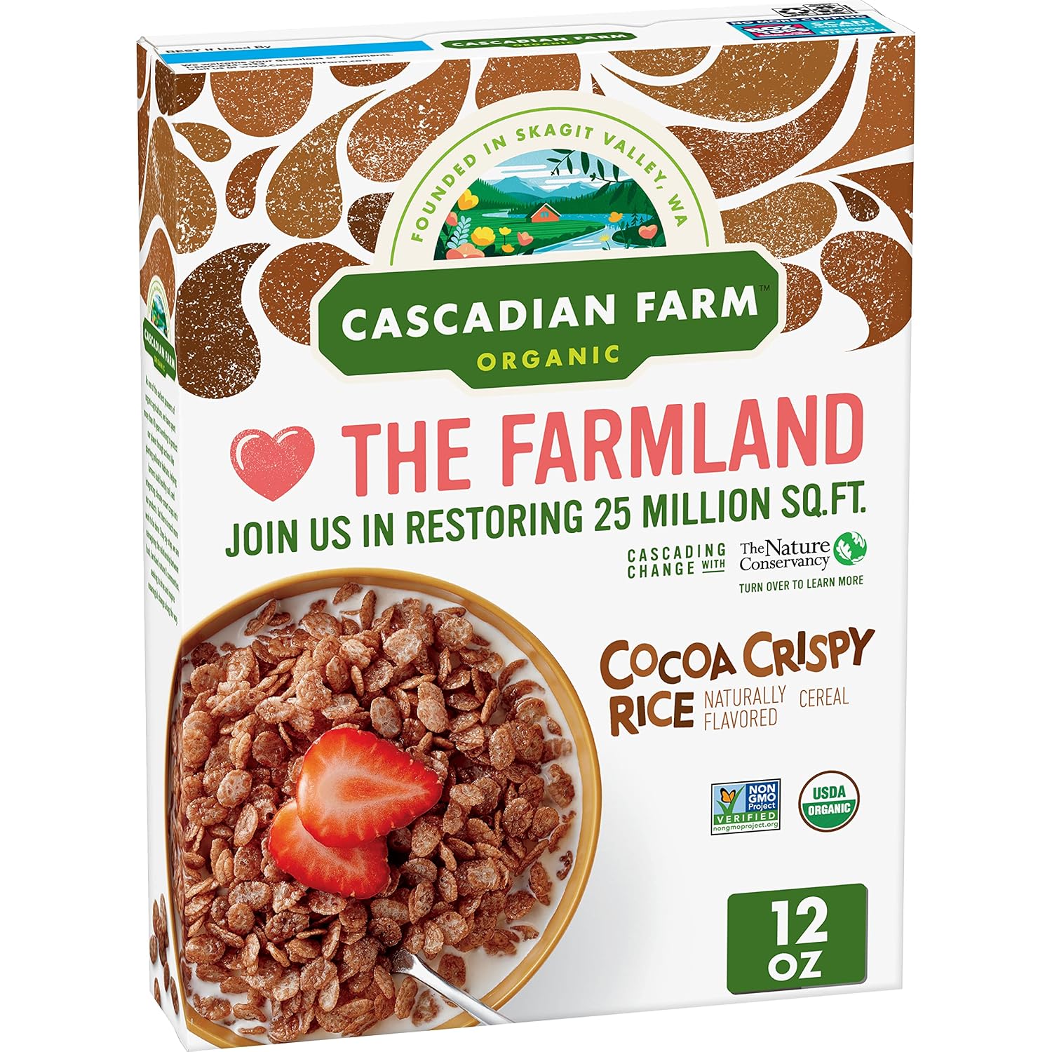 Amazon.com: Cascadian Farm, Cereal Crispy Rice Cocoa Organic, 12 Ounce