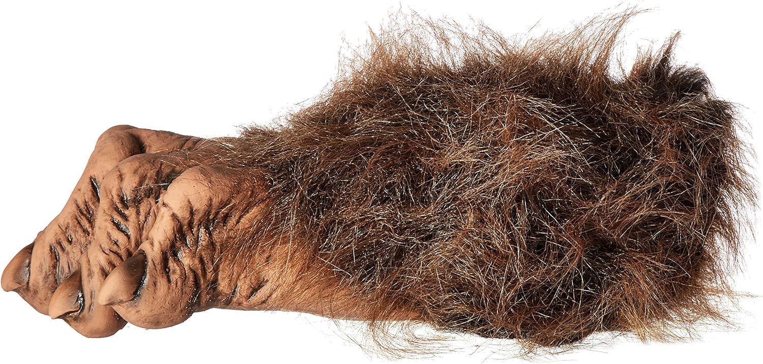 Amazon.com: Zagone Werewolf Feet, Brown Faux Fur, Latex Toes/Feet ...