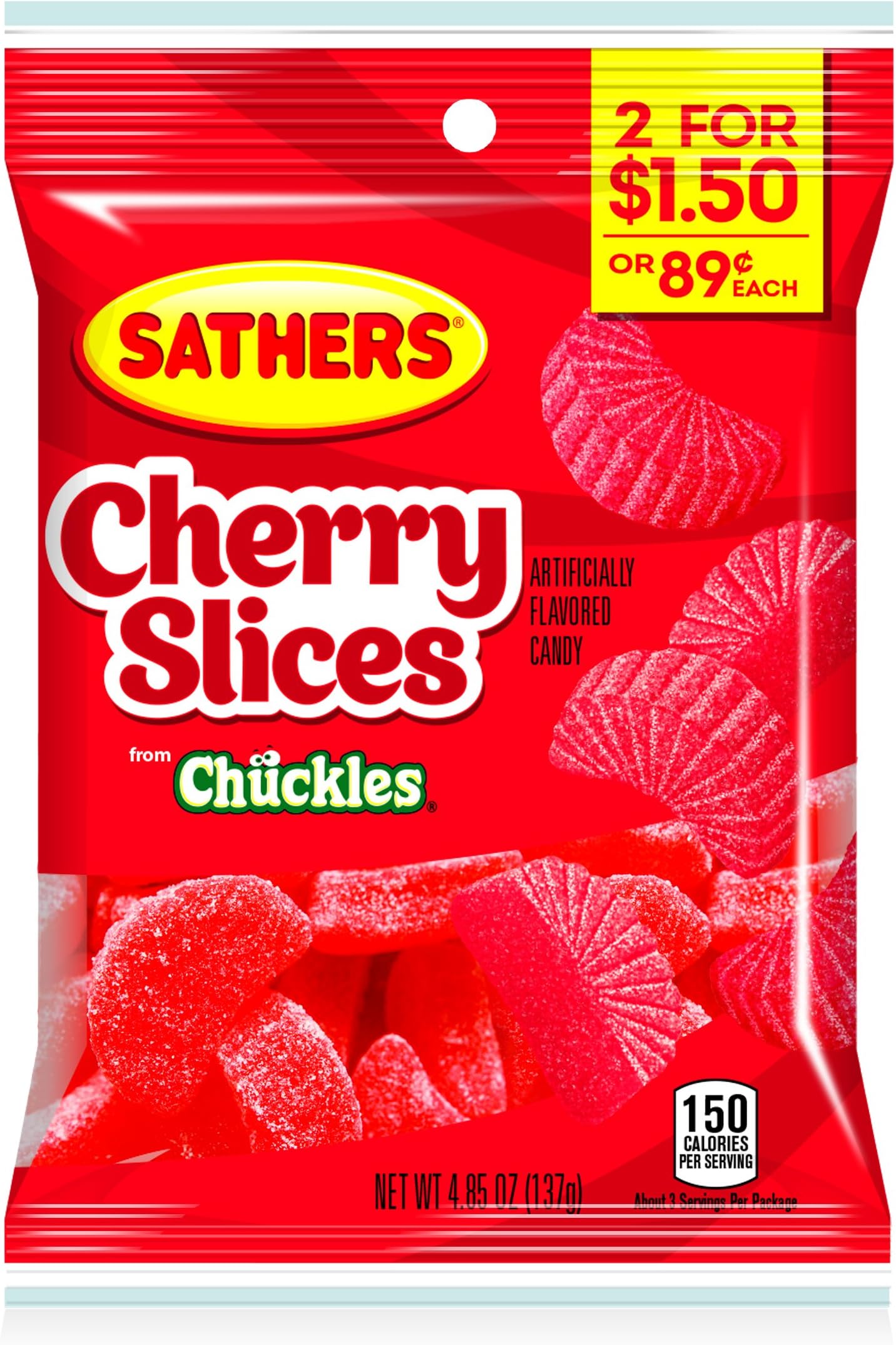 Amazon.com : Farley's & Sathers Candy, Cherry Slices, 4.85 Ounce, Pack ...