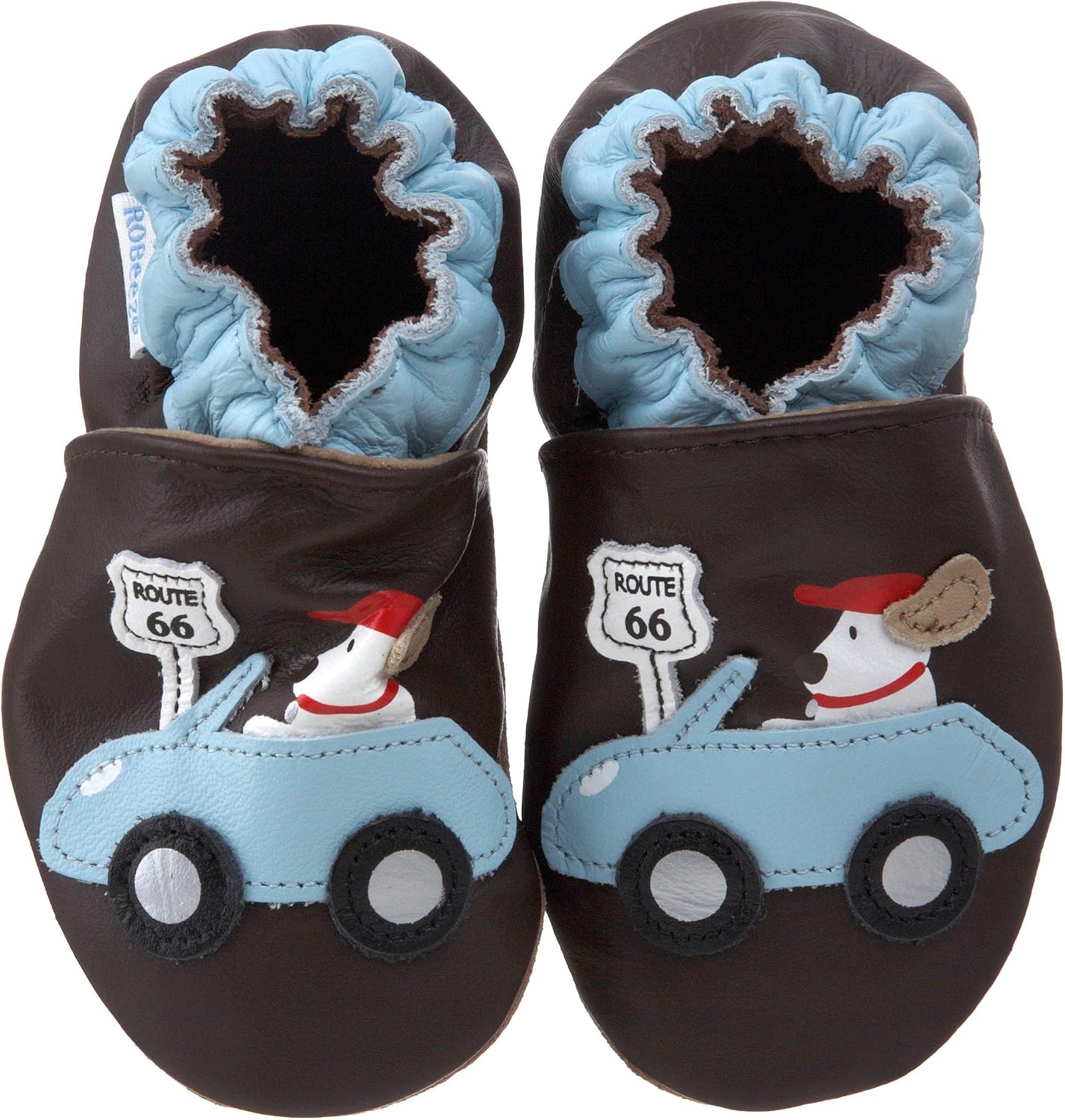 Amazon.com | Robeez Soft Soles Road Trip Doggie Crib Shoe | Slippers
